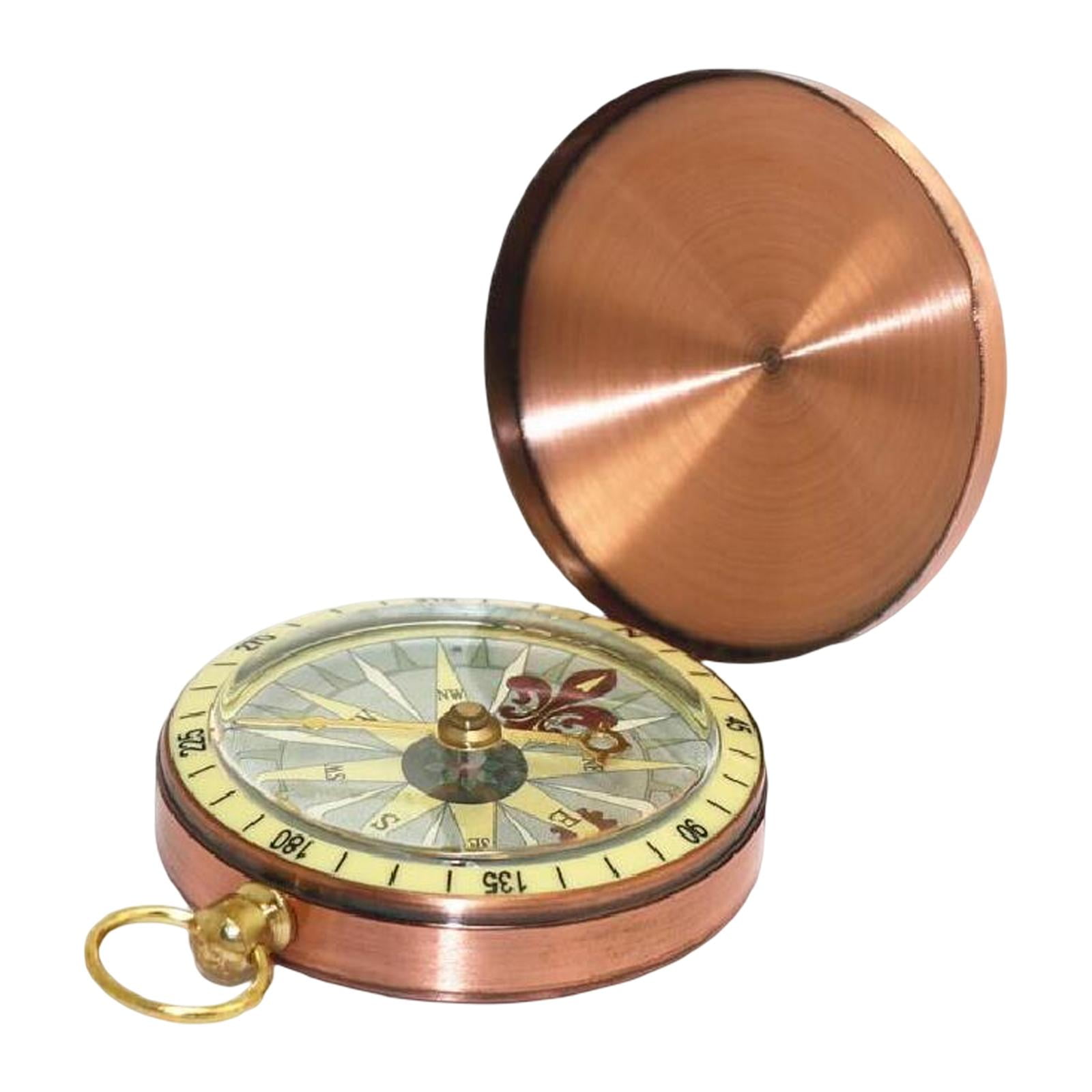 Vintage Pocket Compass Portable Old Fashioned Accurate Handheld Compass ...