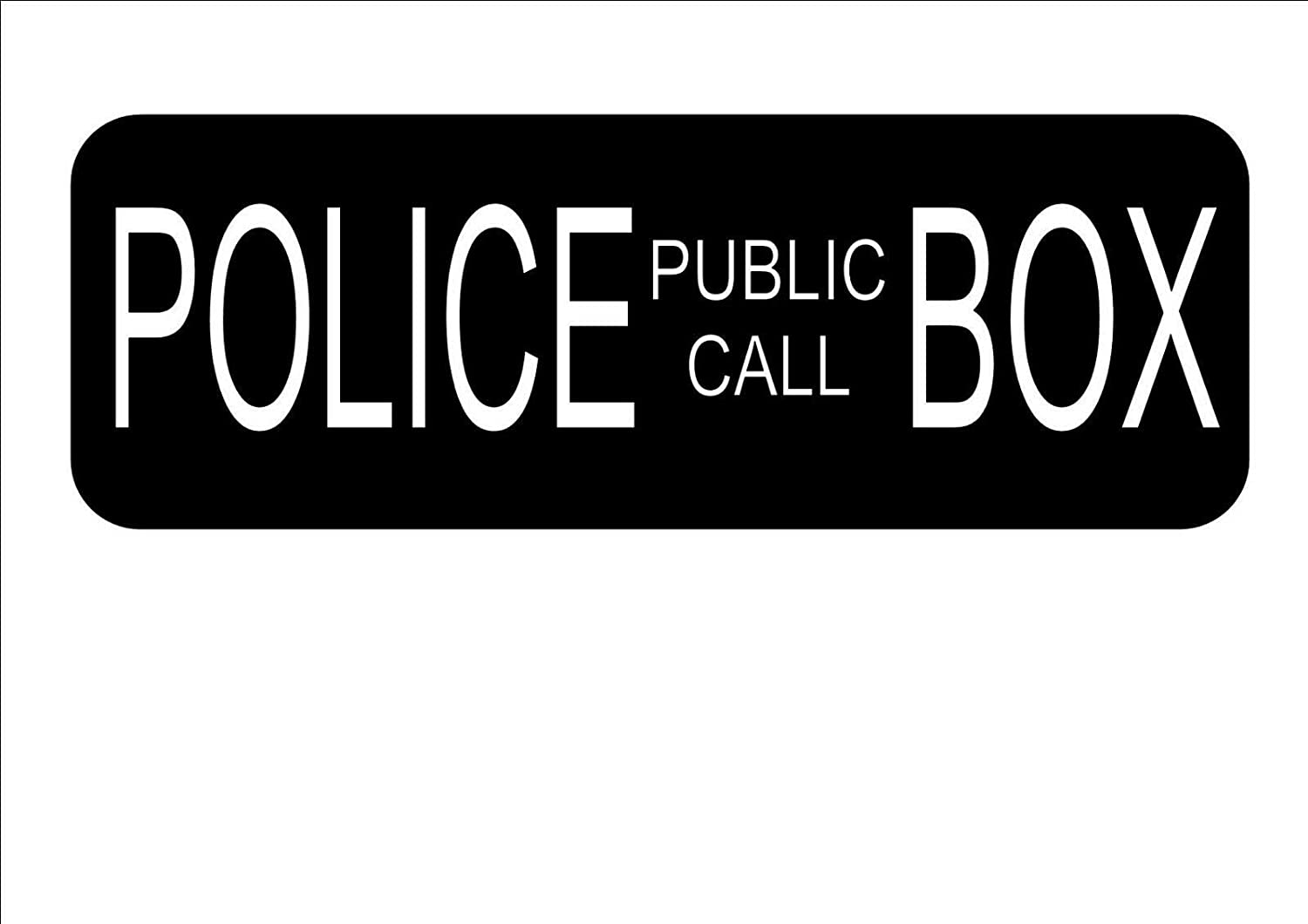 Vintage Police Box Public Call Metal Sign Police Box Sign 16"x4 ...