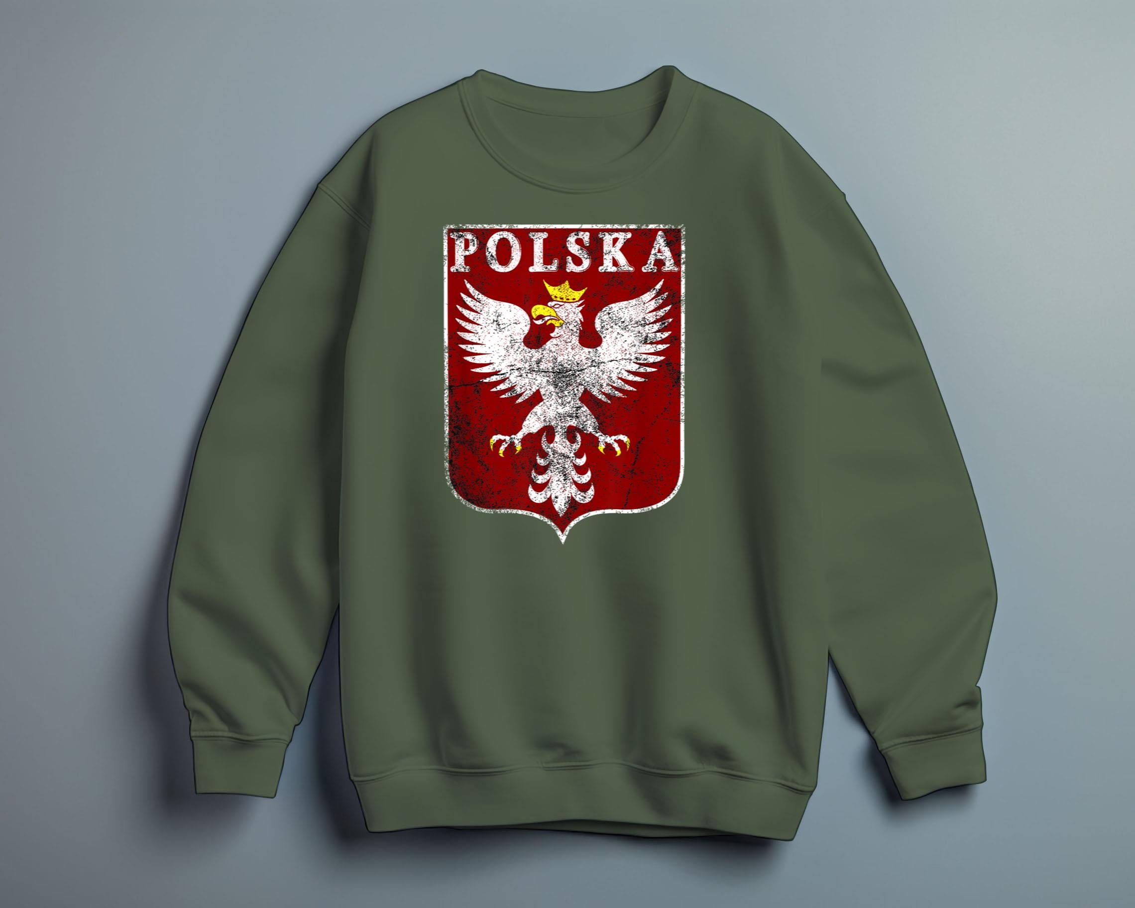 Vintage Polish Heritage Shirt – Grunge Eagle Symbol Graphic Tee New ...