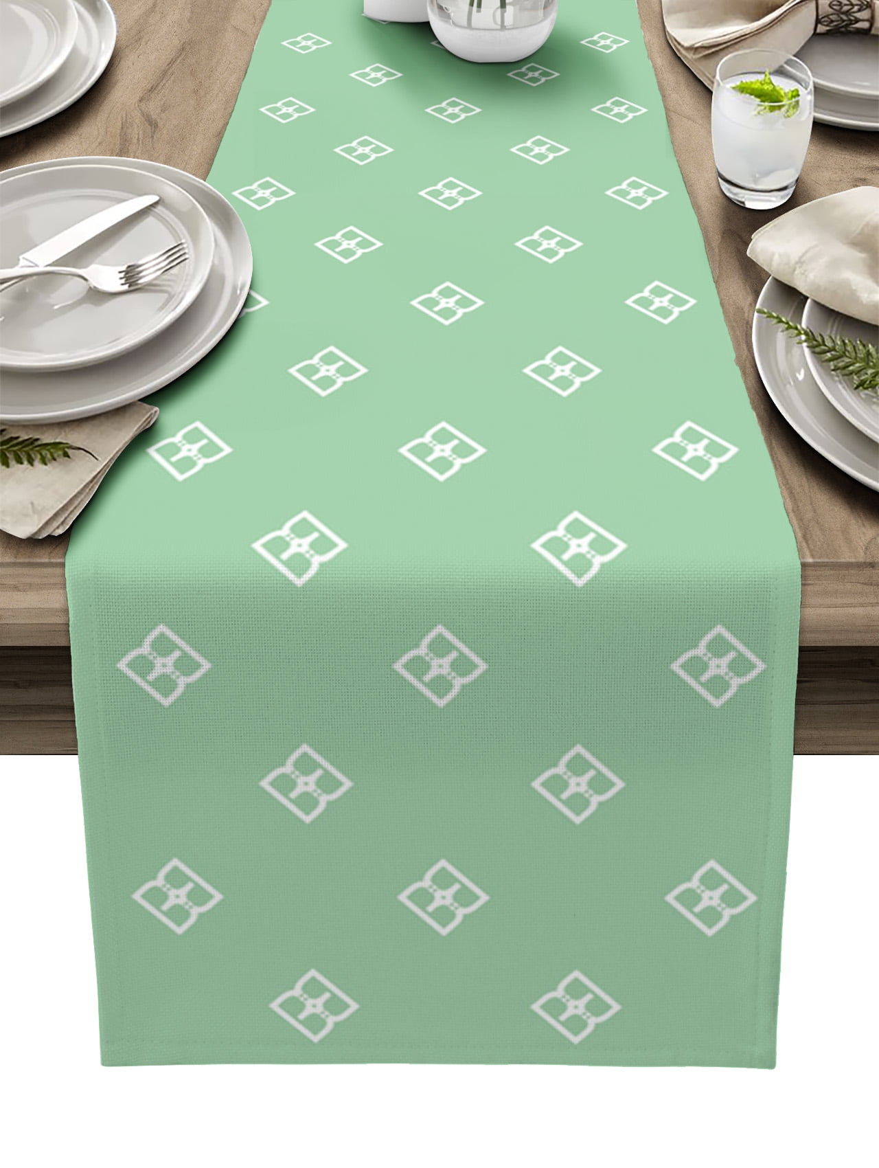Vintage Pomegranate Geometric Pattern Table Runner ration Home r Dinner ...