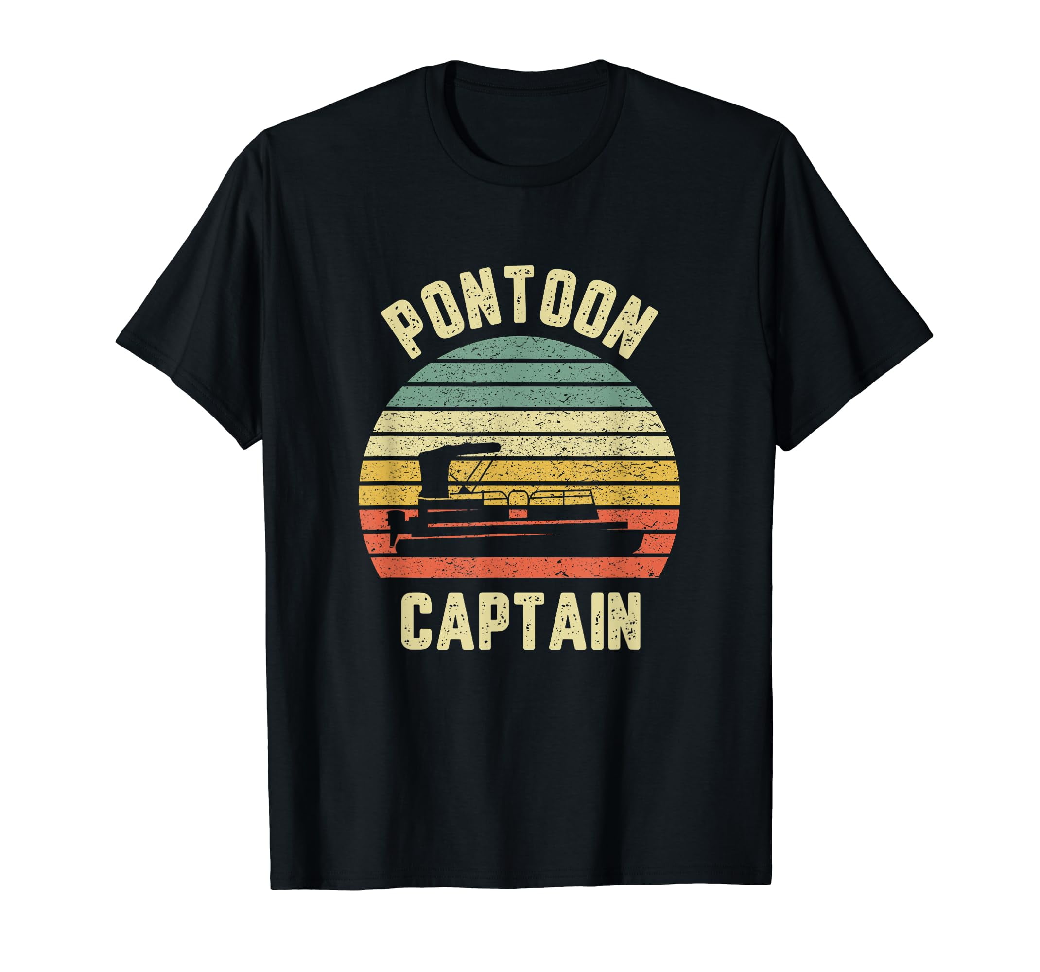 Vintage Pontoon Captain Shirt Funny Pontoon Boat T-Shirt - Walmart.com
