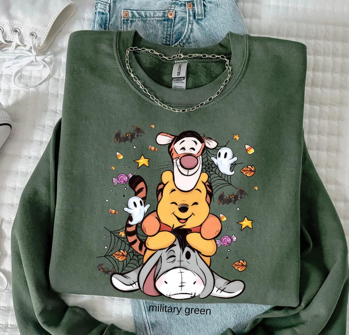 Vintage Pooh Halloween Sweatshirt Winnie the Pooh Halloween Spooky ...