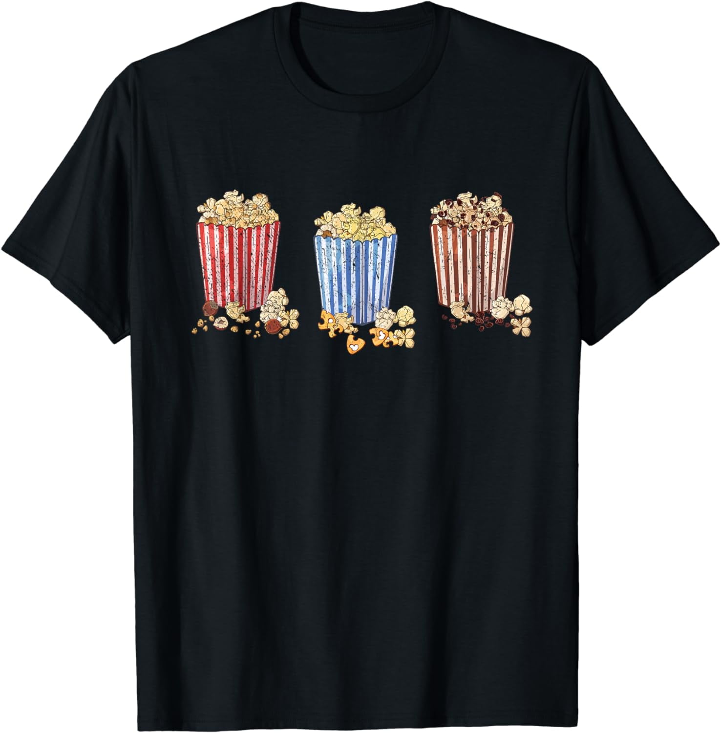 Vintage Popcorn Shirt Movie Buff Retro Popcorn T-Shirt - Walmart.com