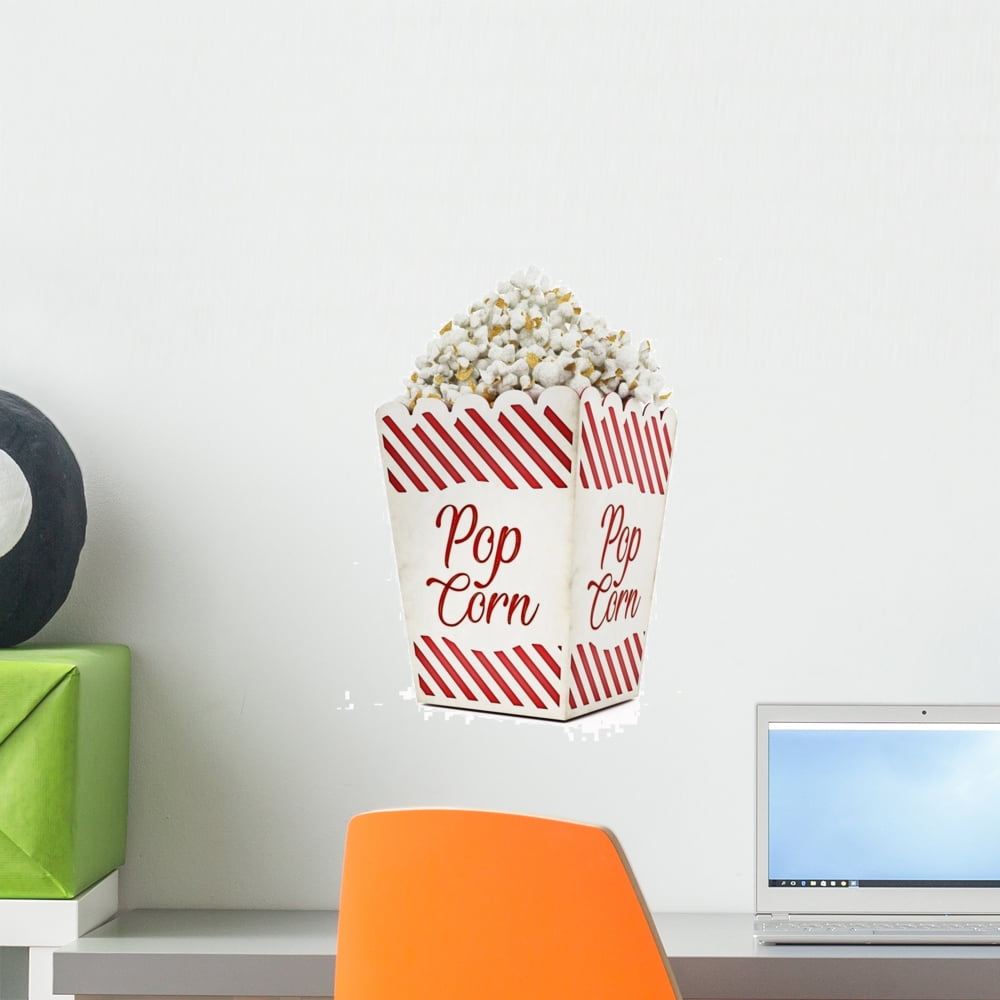 Vintage Popcorn Wall Decal Wallmonkeys Peel and Stick Graphic (18 in H ...