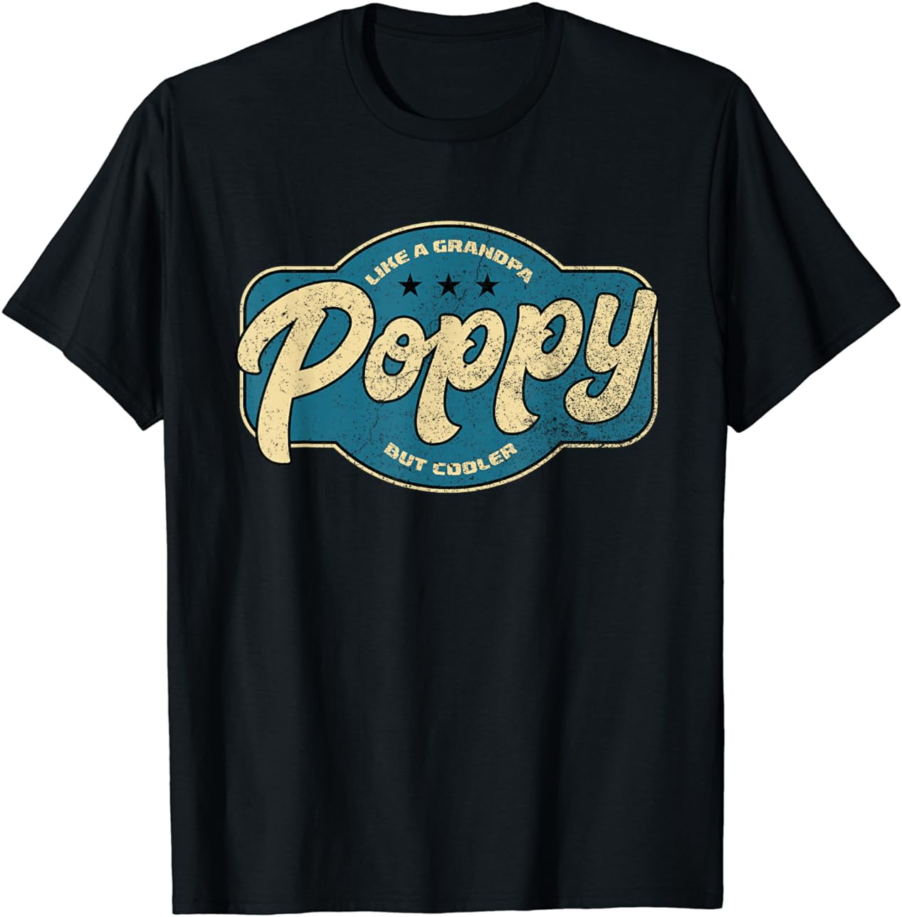 Vintage Poppy Like a Grandpa but Cooler - Grandpa Poppy T-Shirt ...