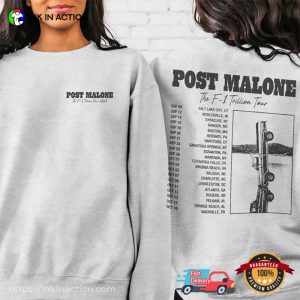 Vintage Post Malone Concert Dates 2 Sided - Walmart.com