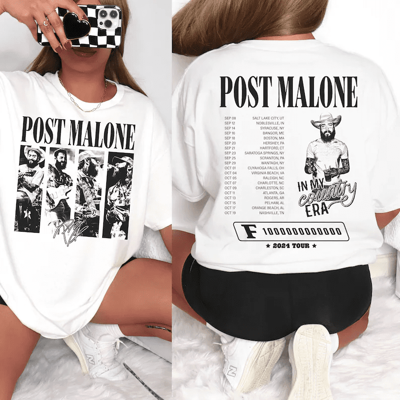 Vintage Post Malone F1 Trillion Shirt Classic Rapper Graphic Tee ...