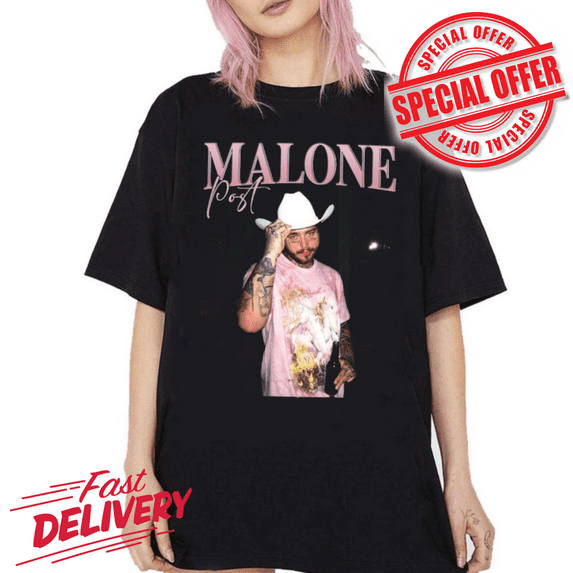 Vintage Post Malone Rap Music Merch T-Shirt Retro Post Malone Shirt ...