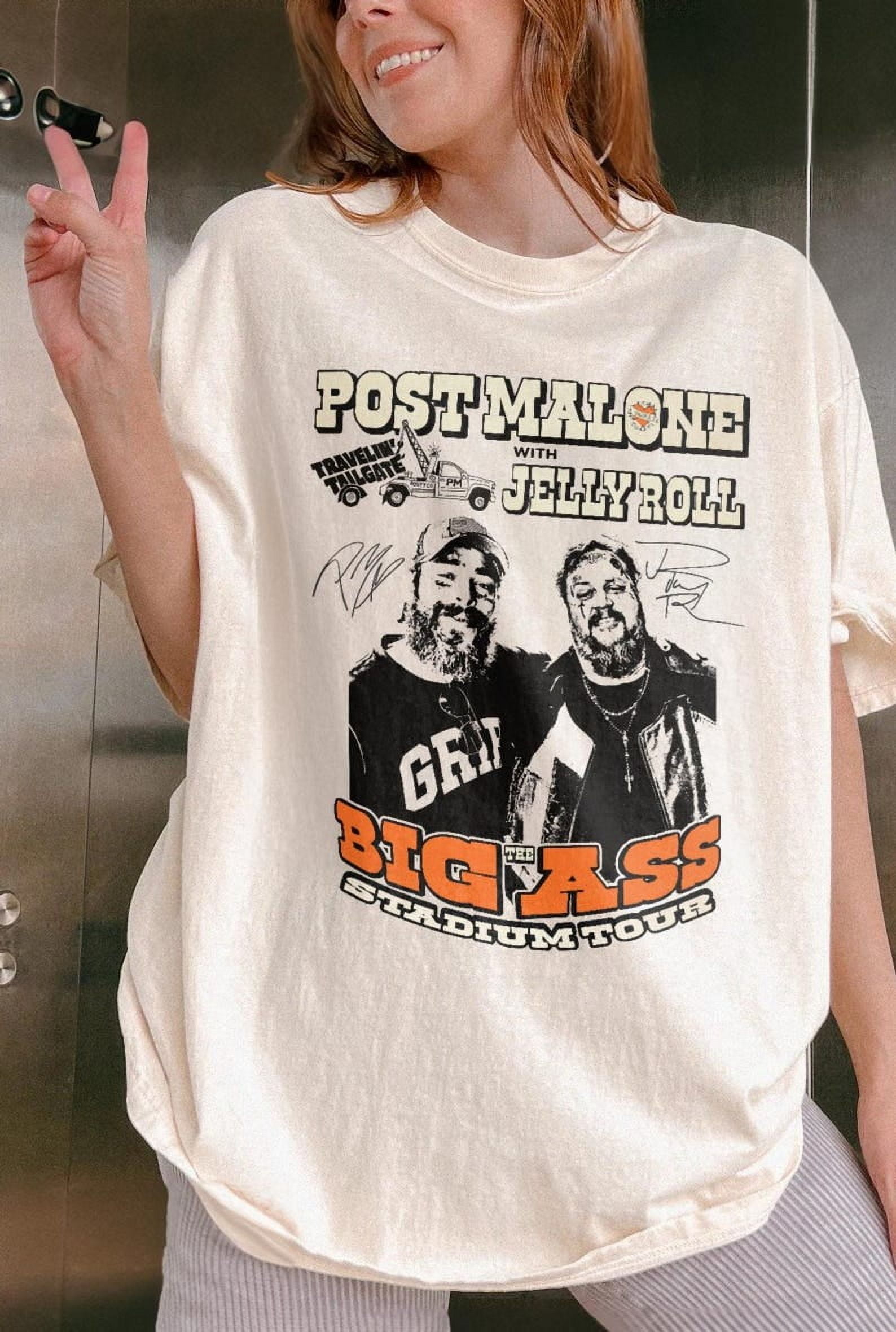 Vintage Post Malone Tour Shirt, Big Ass Stadium Tour, Comfort colors ...