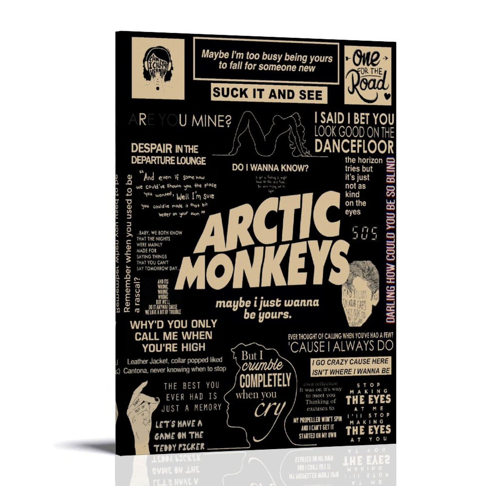 Vintage Poster Arctic Music Monkeys Tapestry Picture Print Wall Art ...