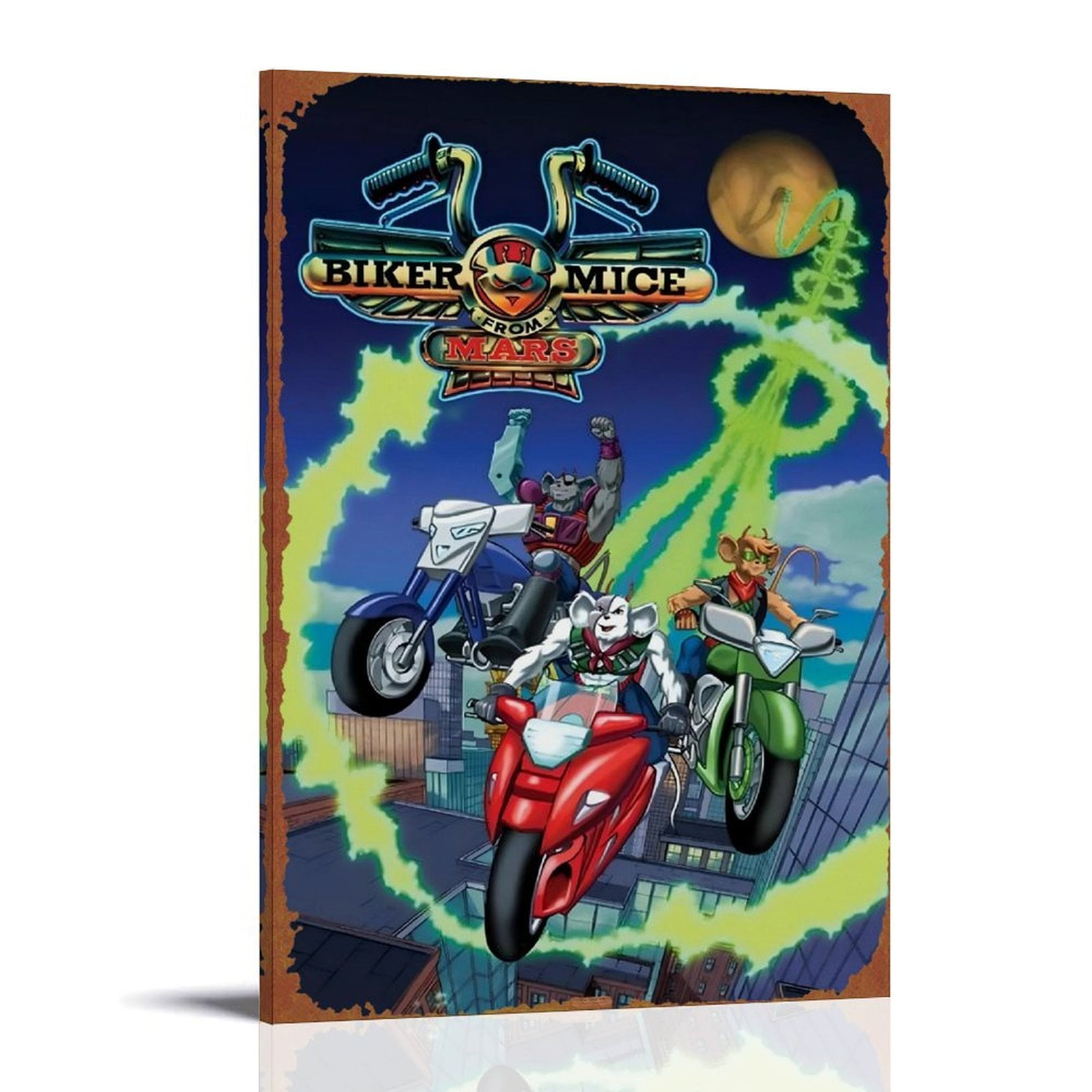 Vintage Poster Biker Mice from Mars Tin Poster Picture Print Wall Art ...