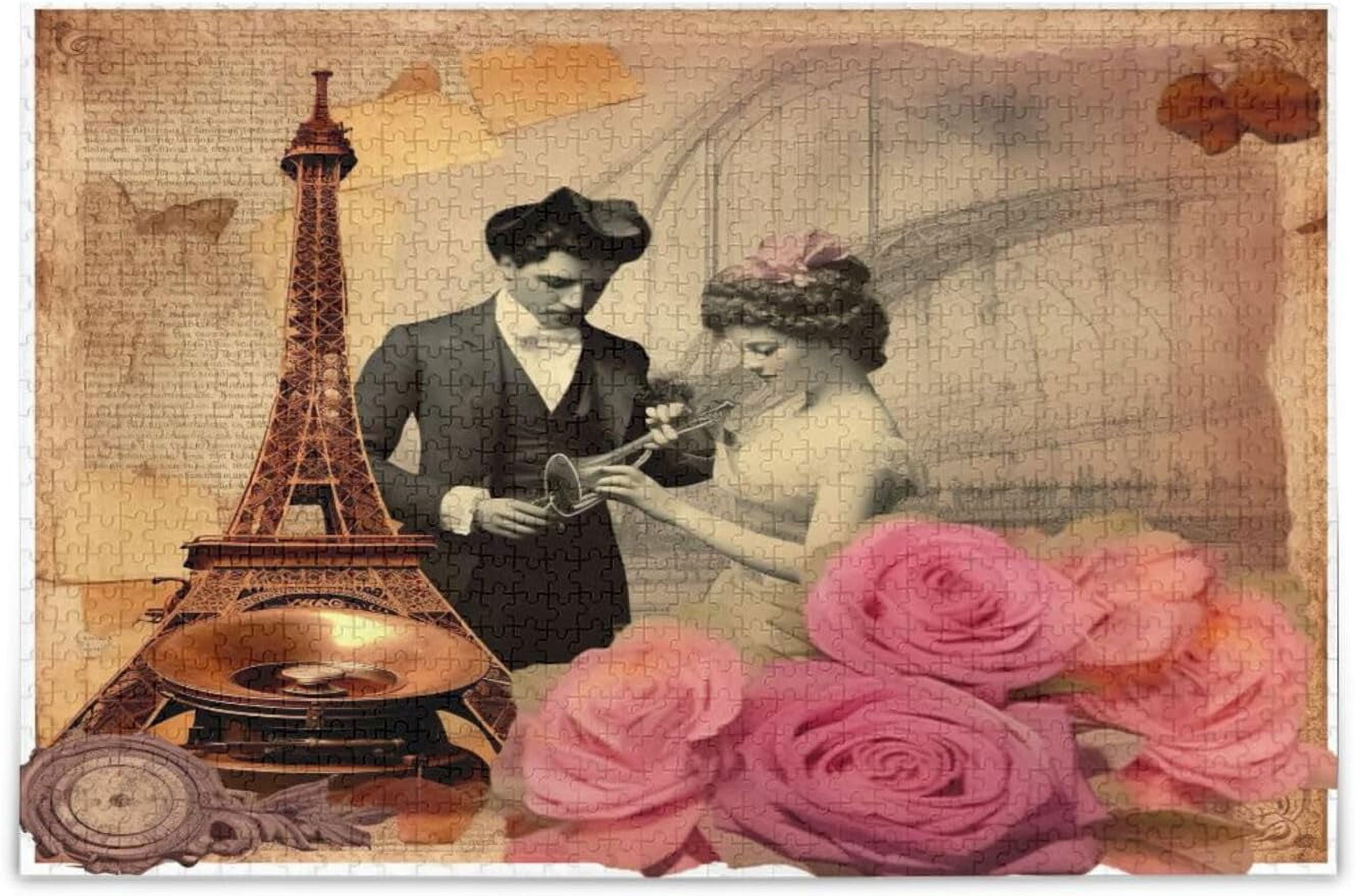 Vintage Poster Jigsaw Puzzles for Adults 1000 Pieces, Die-Cut Puzzle ...