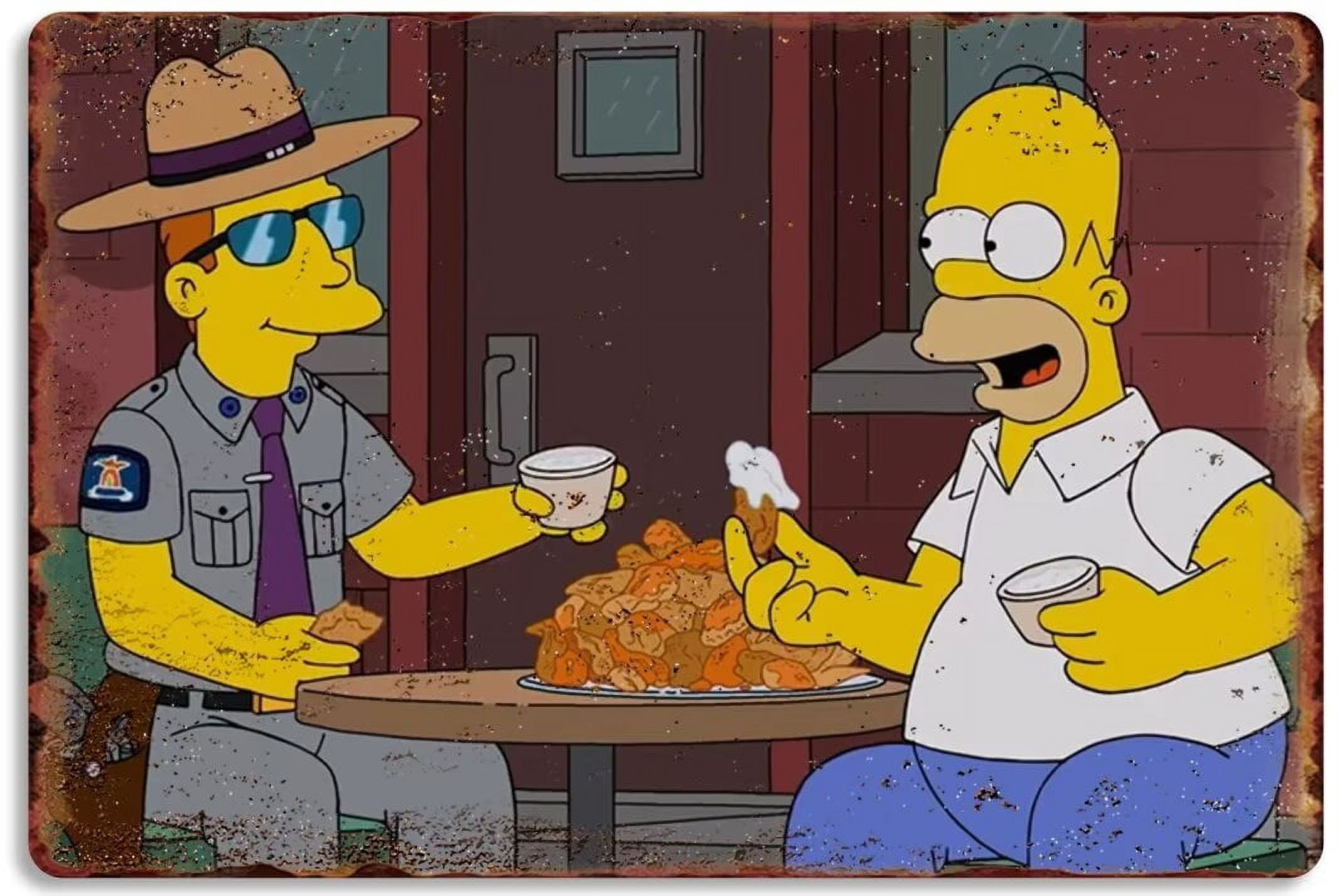 Vintage Poster Metal Sign The Simpsons Tin Signs Retro Plaque Wall ...