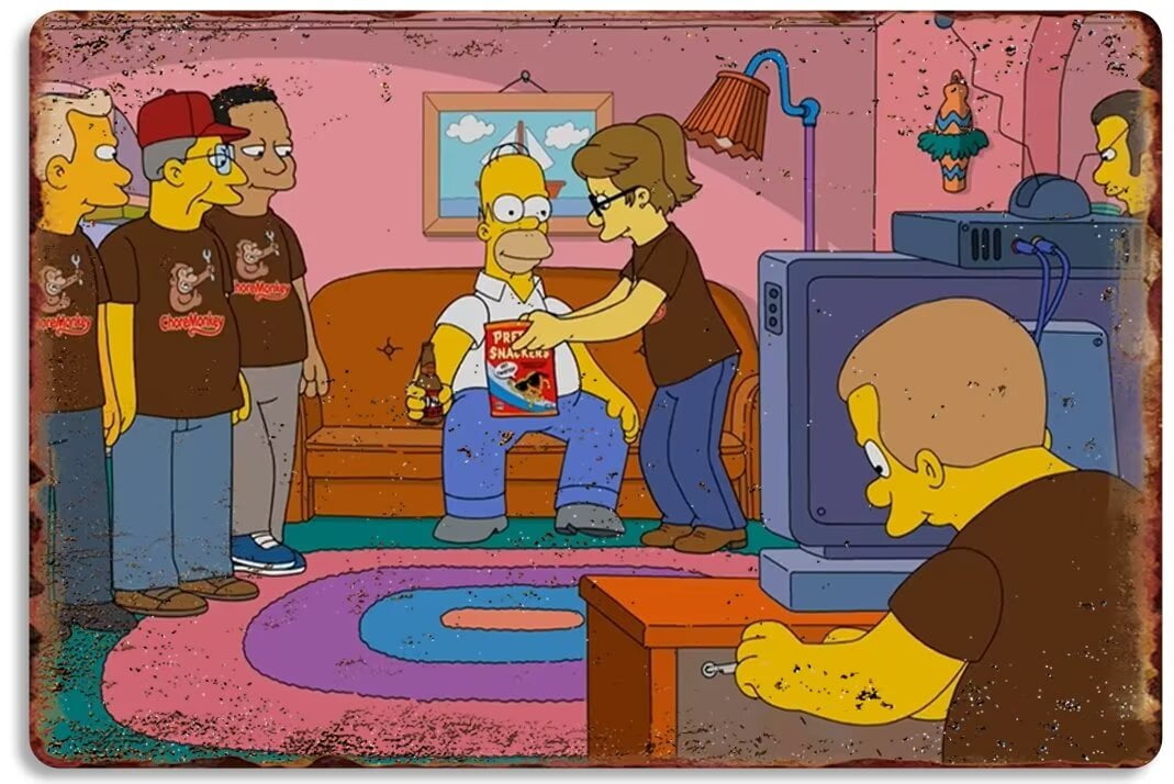 Vintage Poster Metal Sign The Simpsons Tin Signs Wall Decor Gift Retro ...