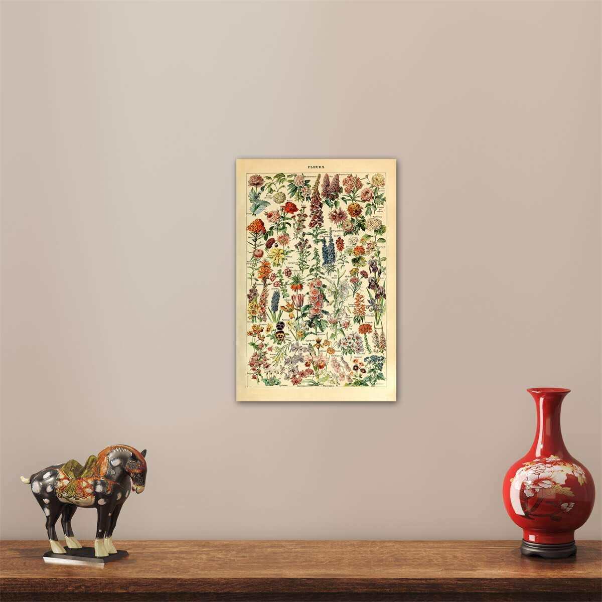 Vintage Poster Print Flower Floral Botanical Collections Garden Flowers ...