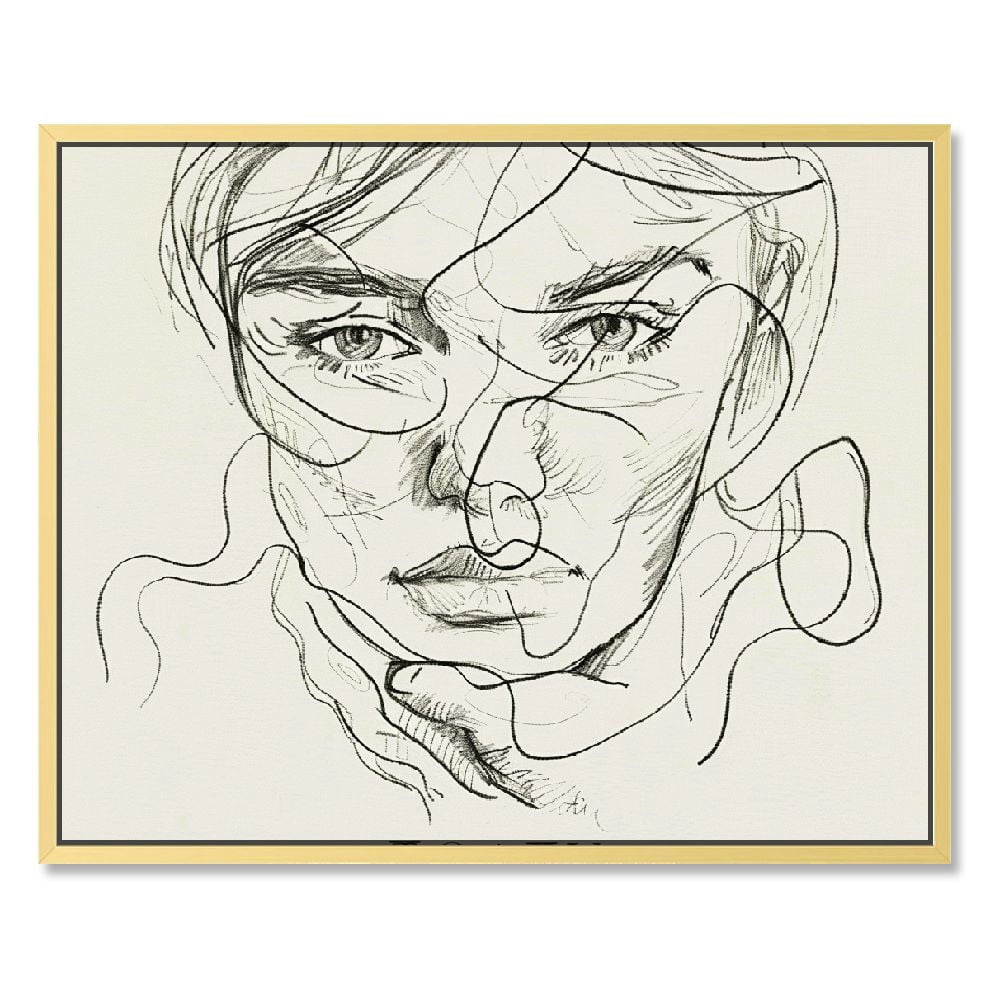 Vintage Poster - Retro The Hug Print - Line Drawing Art - Abstract Art ...