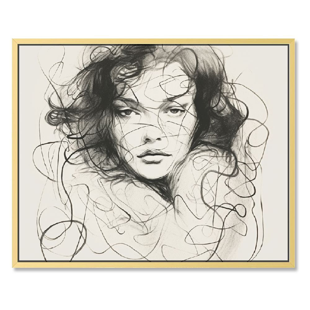 Vintage Poster - Retro The Hug Print - Line Drawing Art - Abstract Art ...