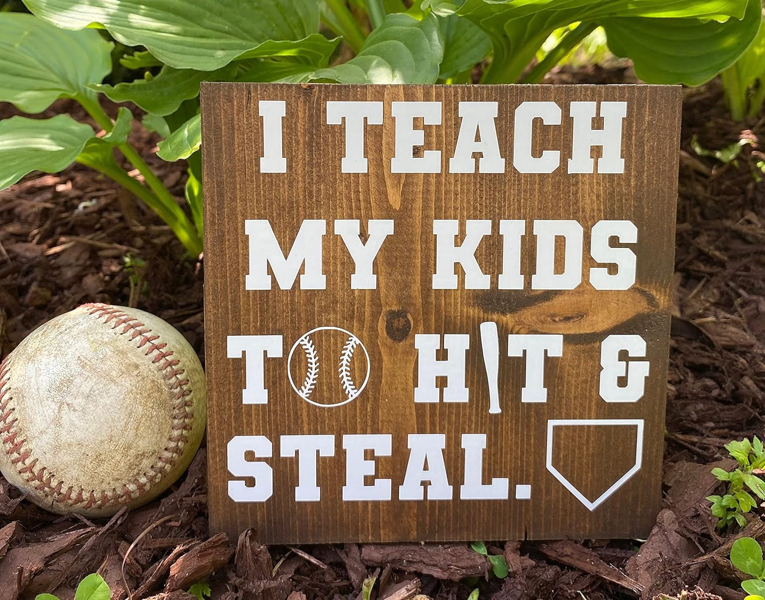 Vintage Primitive Decor I Teach My Teens To Hit And Steal Funny ...