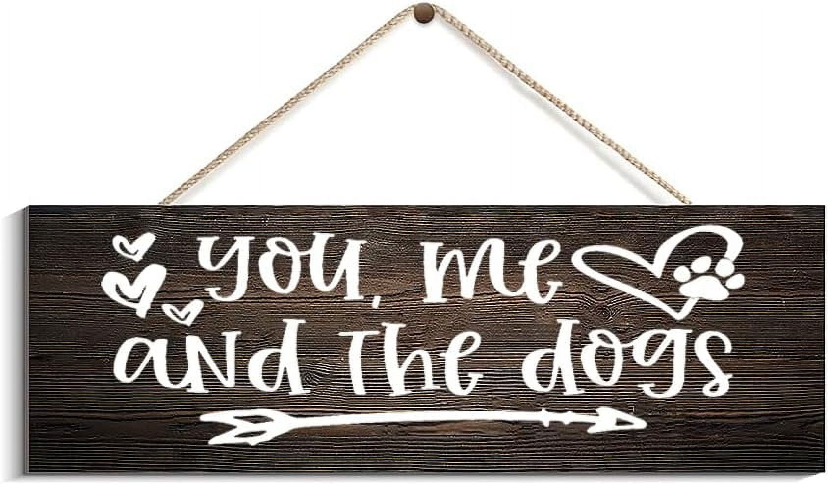 Vintage Primitive Funny Decor You Me And The Dogs Personalized Cabin ...