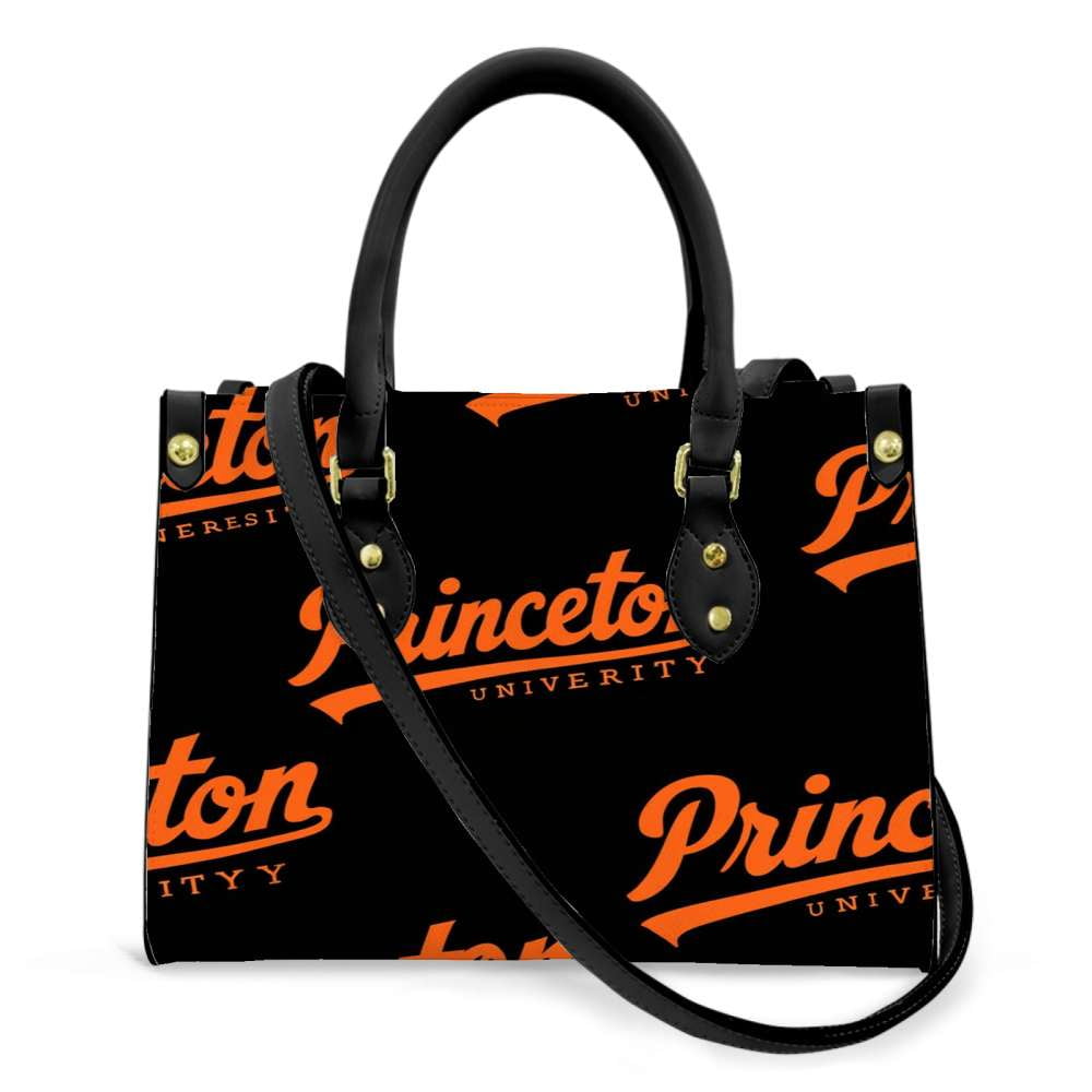 Vintage Princeton University Shoulder Bag Pu Leather Handbags Women ...