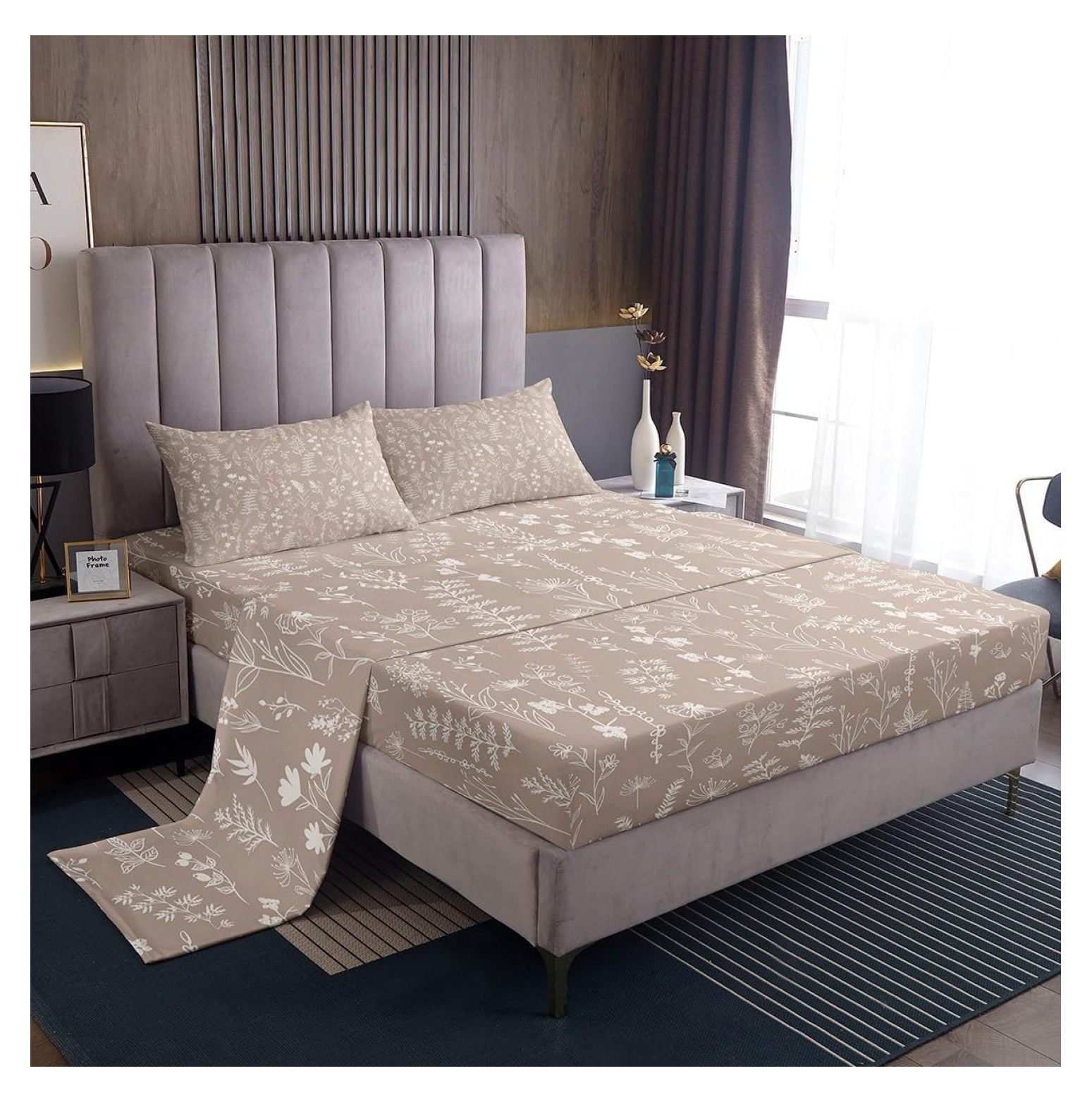 Vintage Printed Sheets Size Cute Floral Bedding Set for Kids Teen Women ...