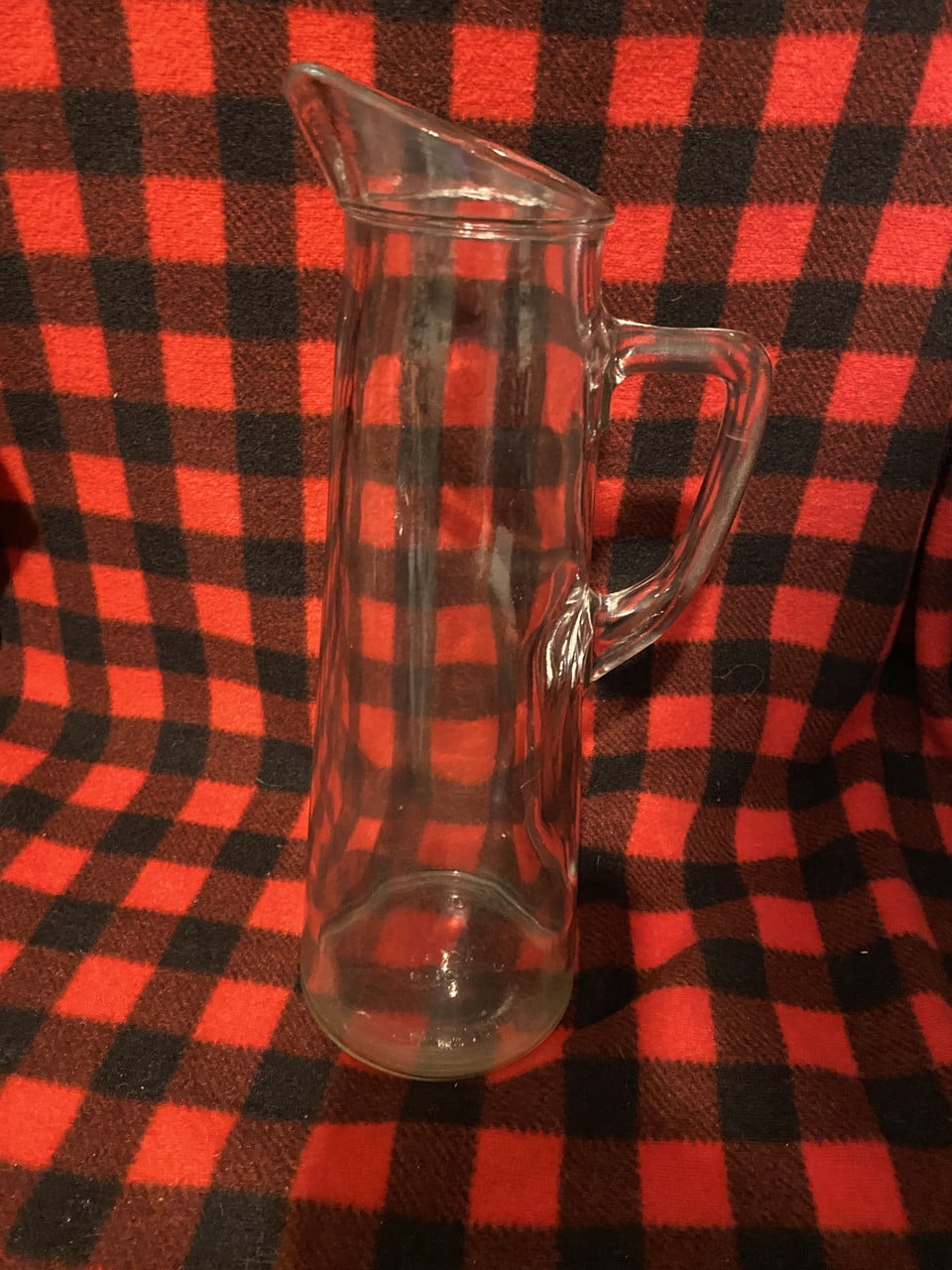 Vintage Prohibition Clear Glass Pitcher Federal Law Forbids Sale ...