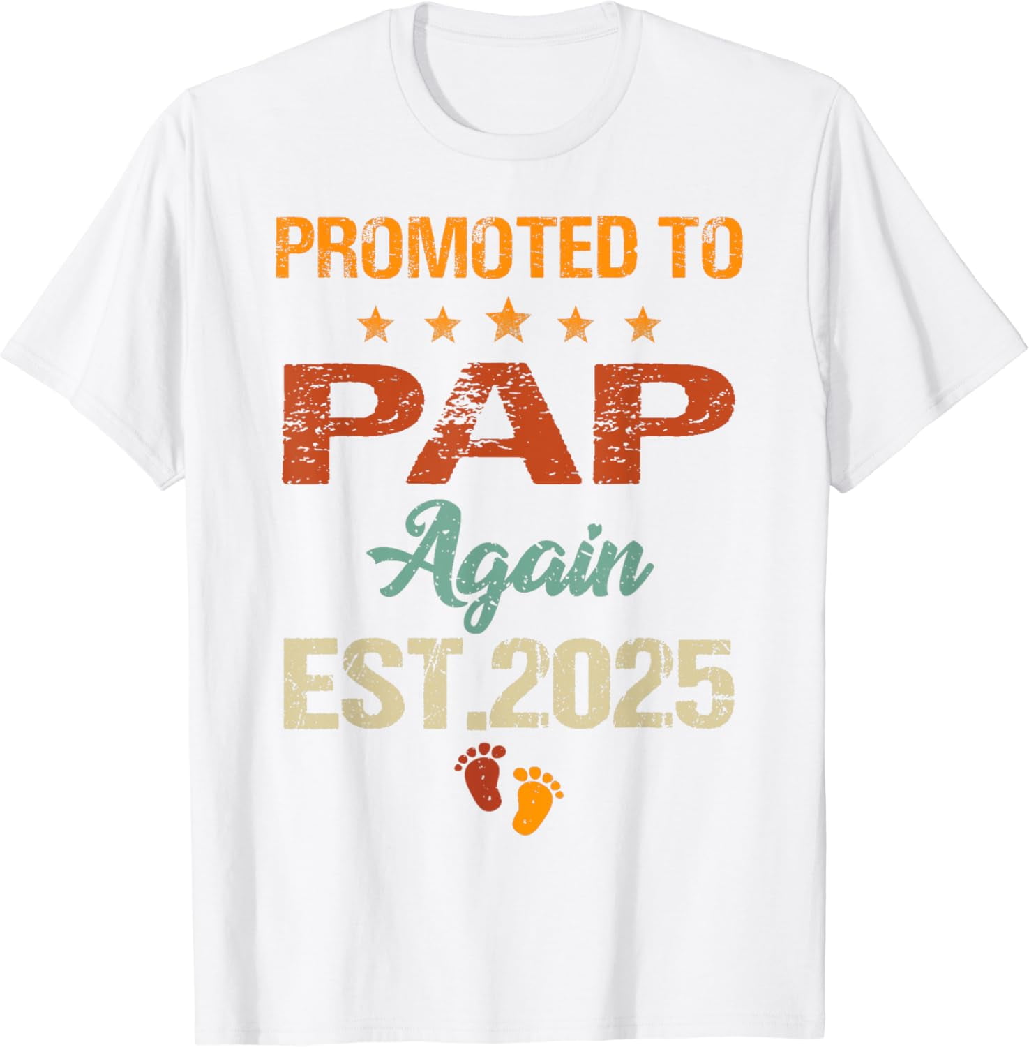 Vintage Promoted To Pap Again Est 2025 T-Shirt - Walmart.com
