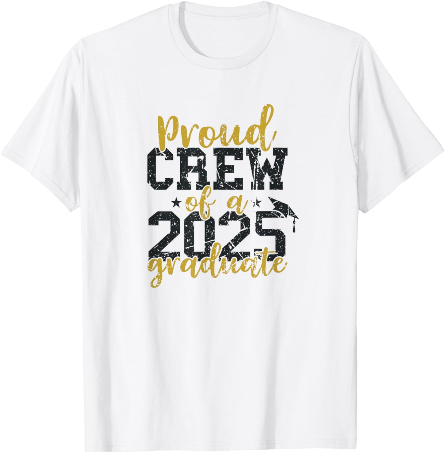 Vintage Proud Crew of a 2025 Graduate 2025 Graduation T-Shirt - Walmart.com