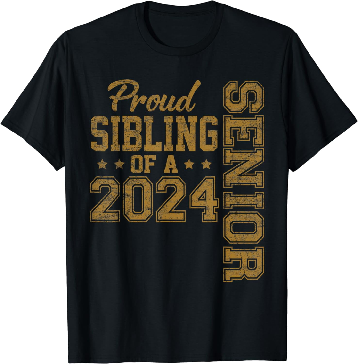 Vintage Proud Sibling of a 2024 Senior Graduate 2024 T-Shirt - Walmart.com