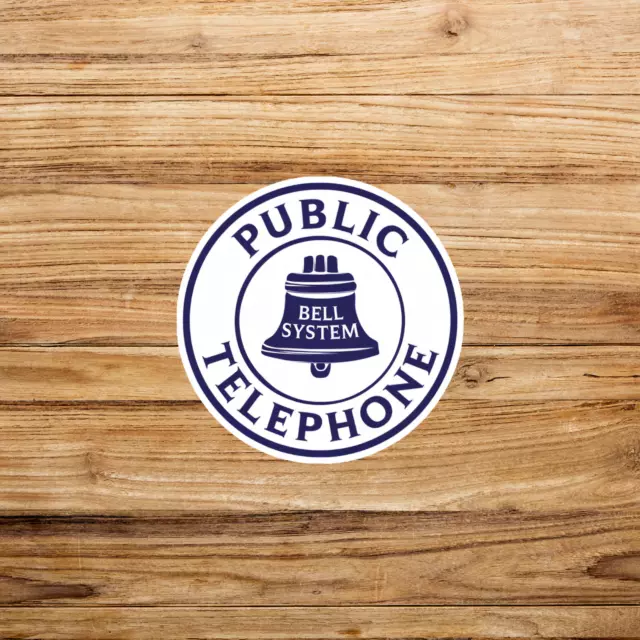 Vintage Public Telephone Bell System Logo Sticker - Retro Telecom ...
