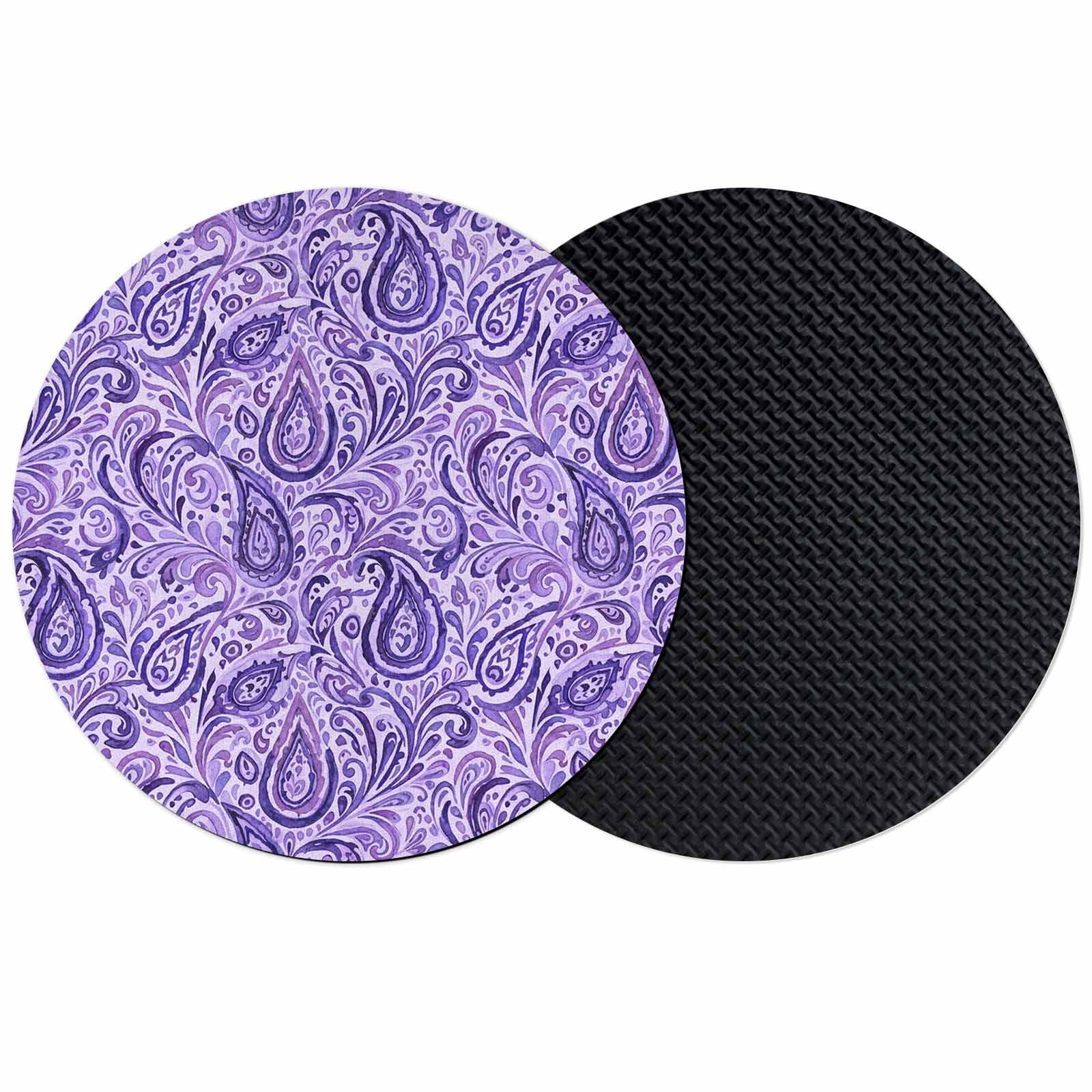 Vintage Purple Coasters Set of 2, Absorbent Coasters for Drinks, Retro ...