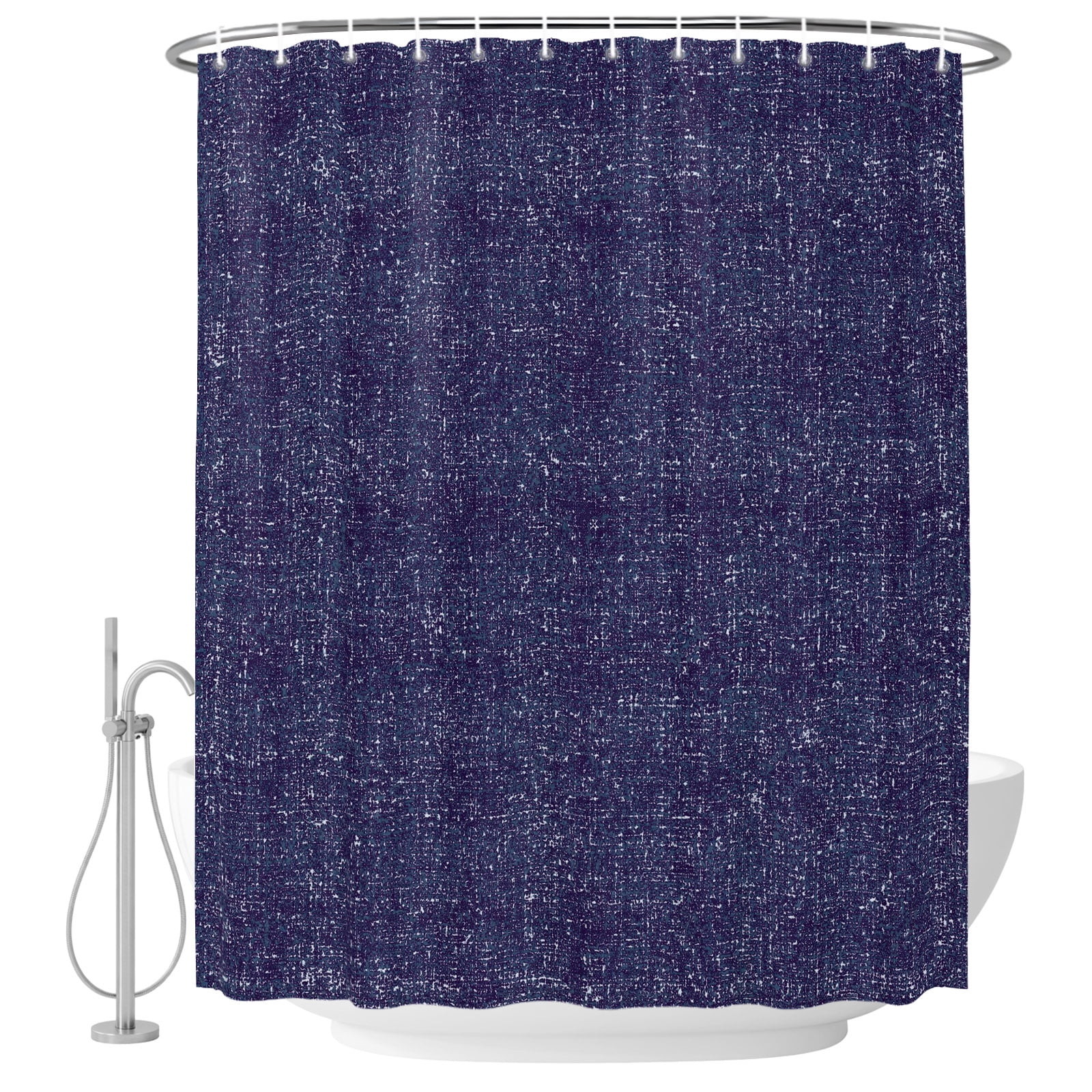 Vintage Purple Shower Curtain for Bathroom, Rustic Deep Purple Solid ...