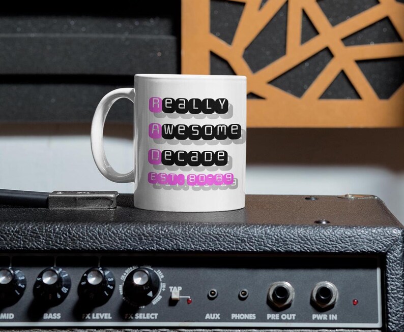 Vintage RAD 80s Mug – Nostalgic Coffee Cup Celebrating the Iconic 1980s ...