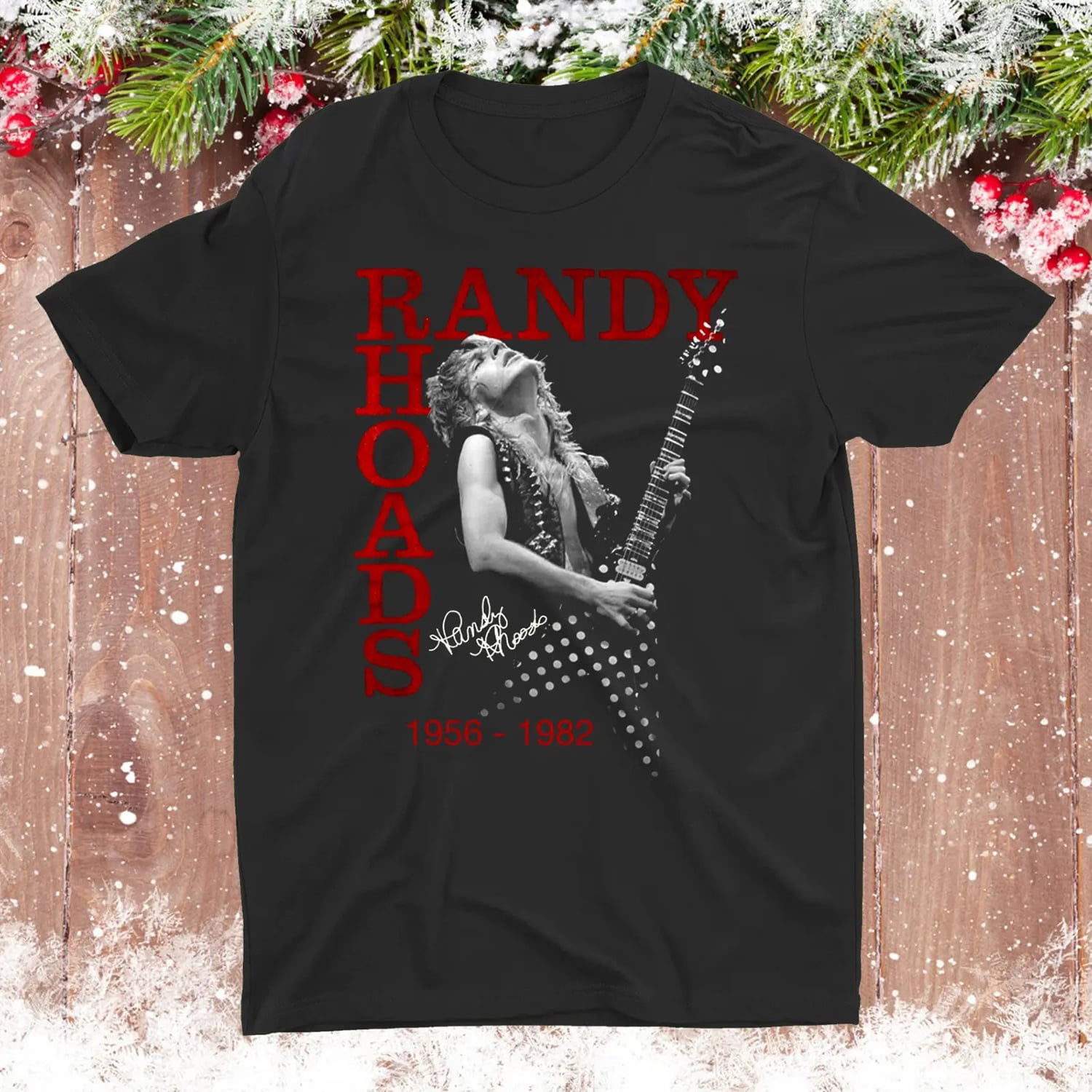 Vintage RANDY RHOADS Guitarist Signed 1956-1982 Black - Walmart.com