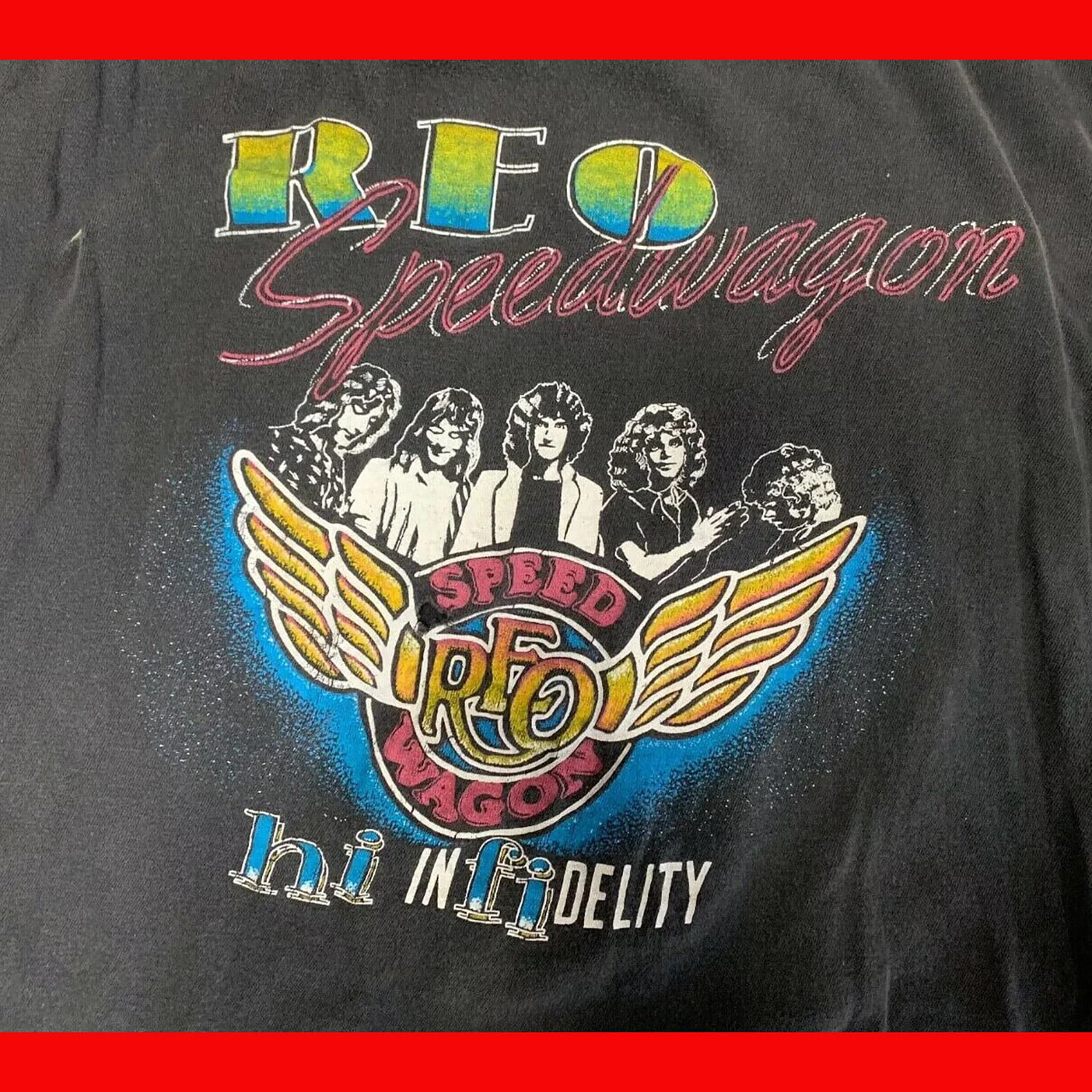 Vintage REO Speedwagon High Infidelity Concert T-shirt - Walmart.com
