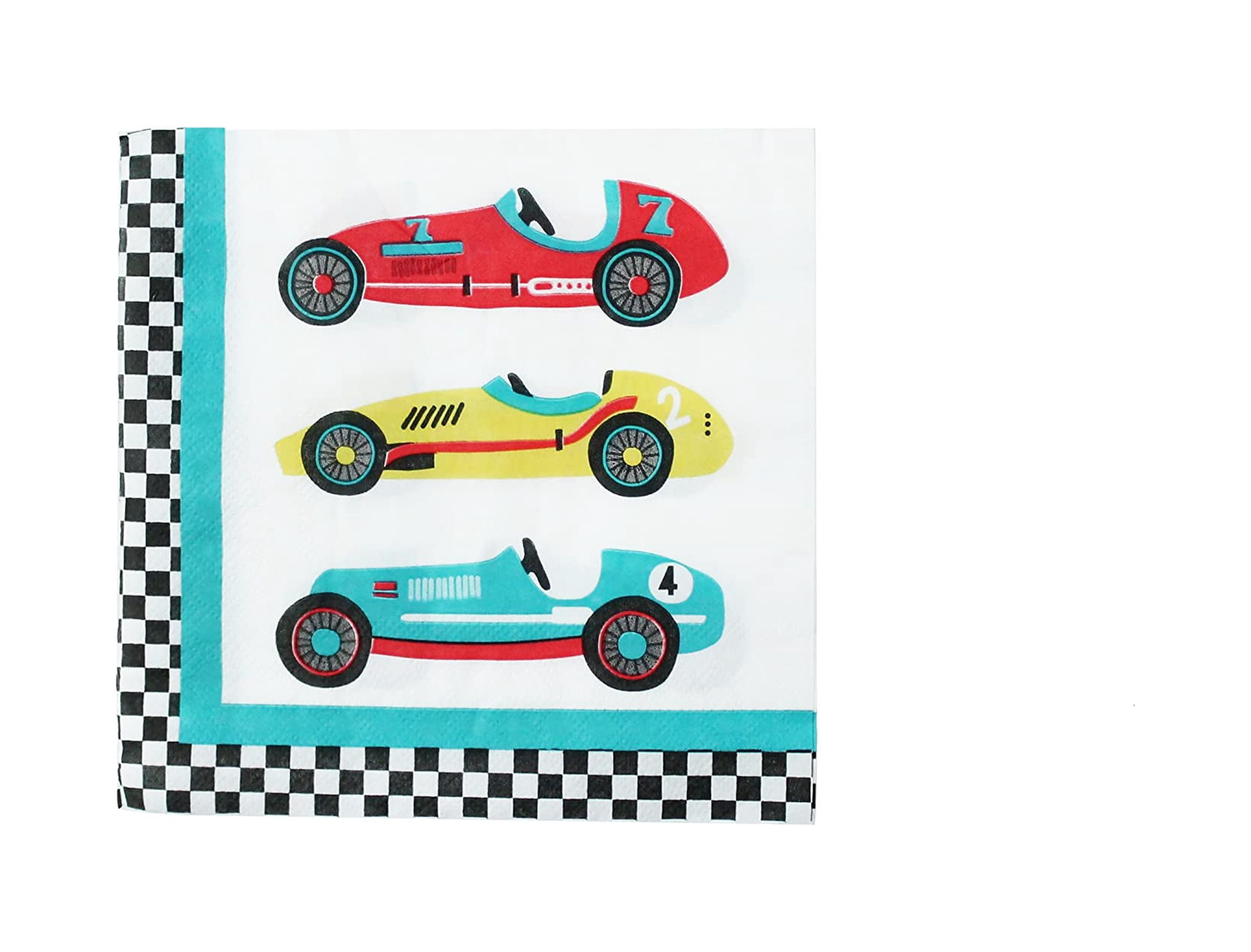 Vintage Race Car Napkins, MMF7 24 ct | Kids Race Car Themed Party ...