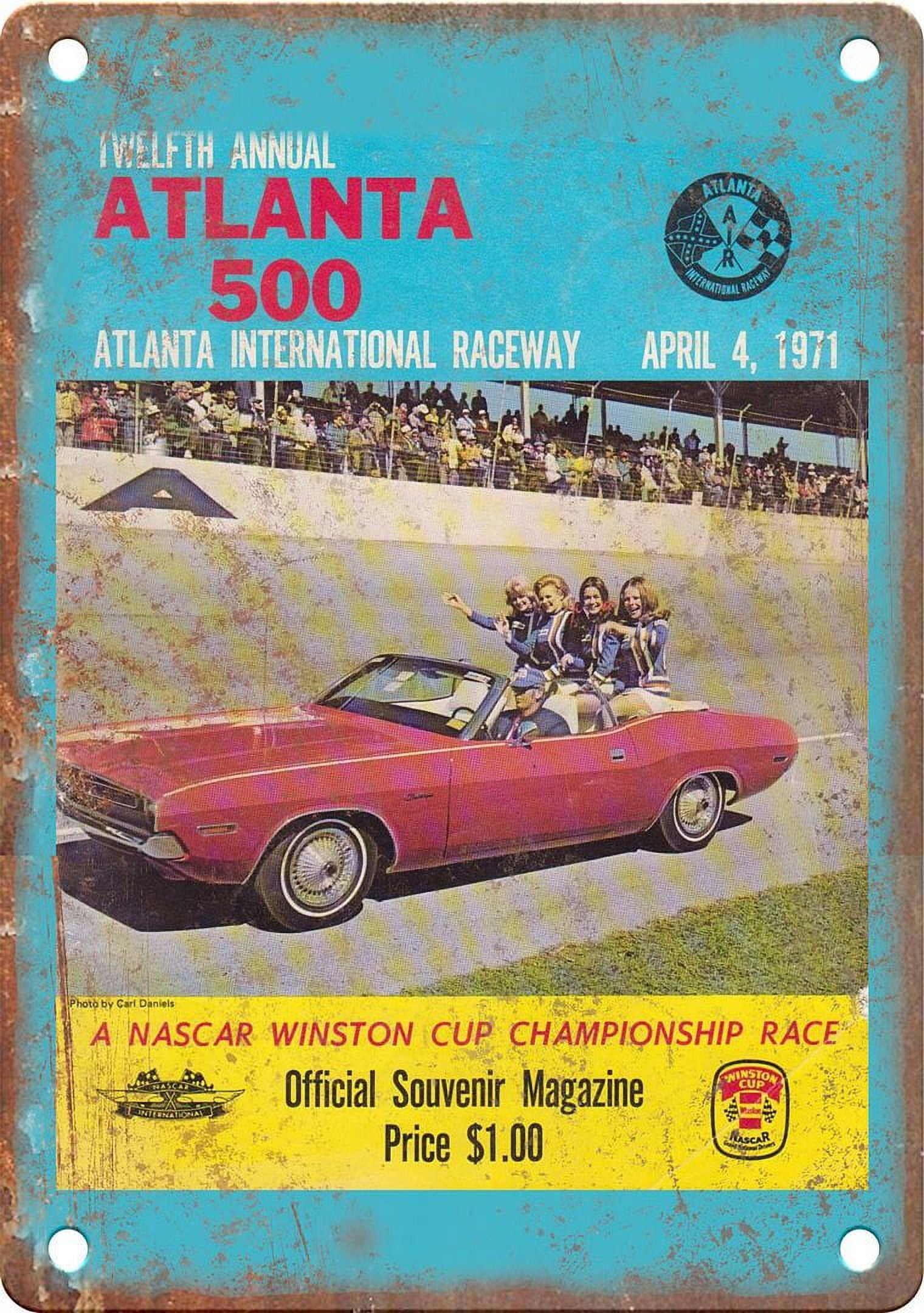 Vintage Racetrack Program Cover - Retro Look Metal Sign - Jumbo 10" x ...