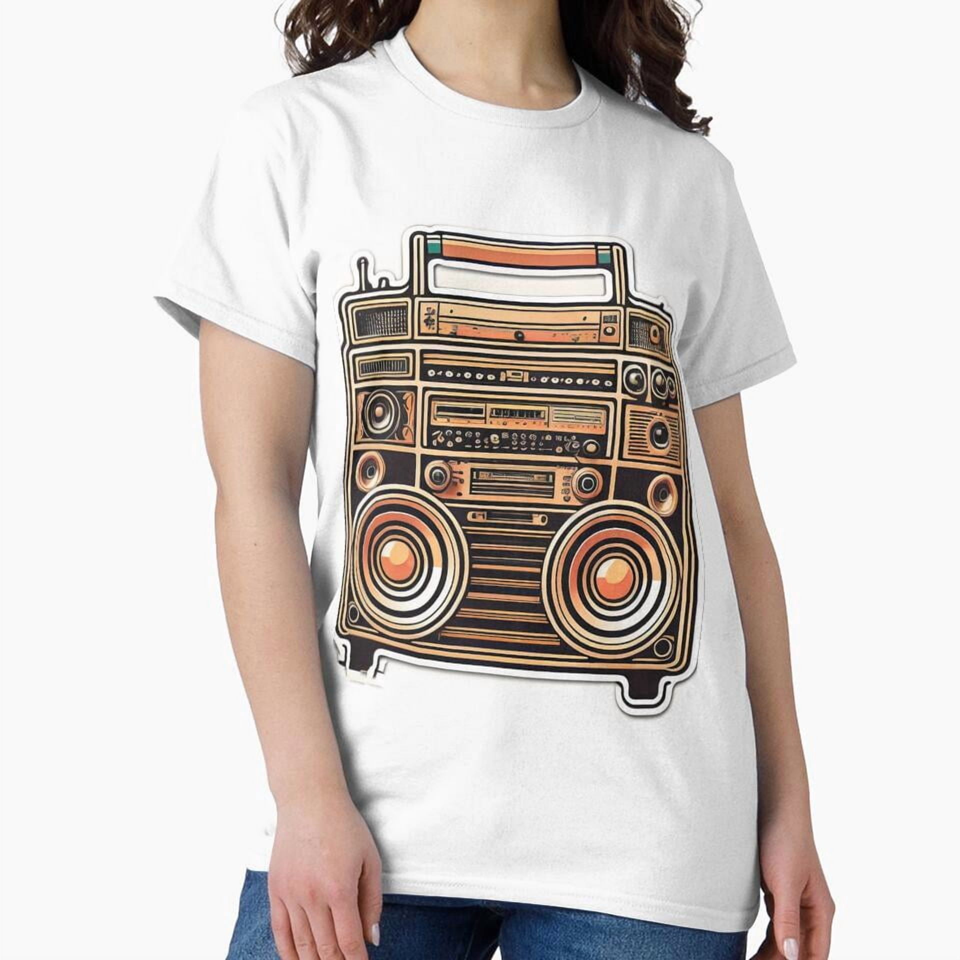 Vintage Radio Retro Analog Receiver Broadcast Media Audio Tech T-Shirt ...