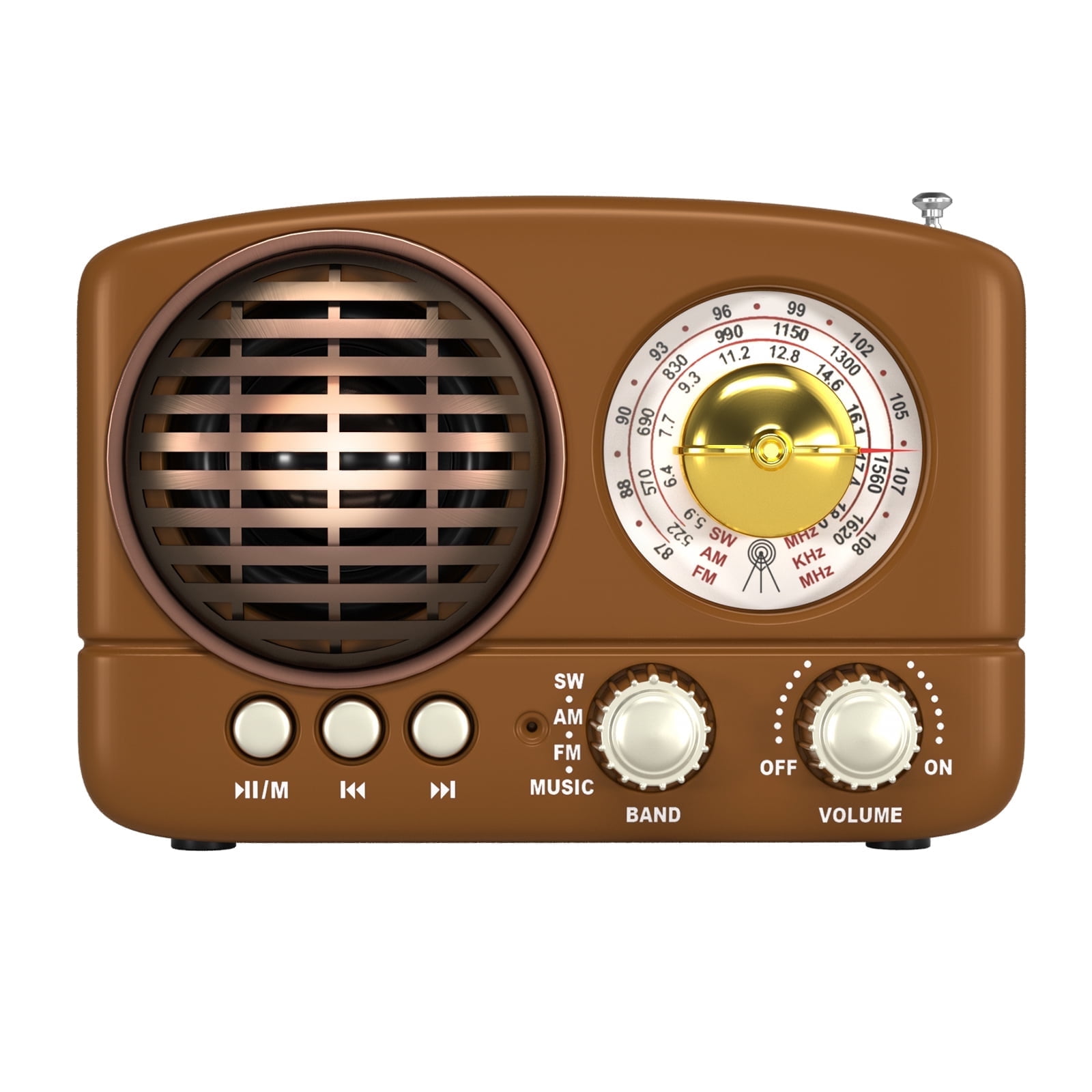 Vintage Radio Retro Bluetooth Speaker-FM Radio with Old fashioned ...