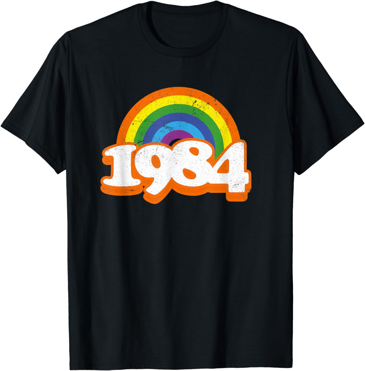 Vintage Rainbow College High School Class of 84 1984 Reunion T-Shirt ...