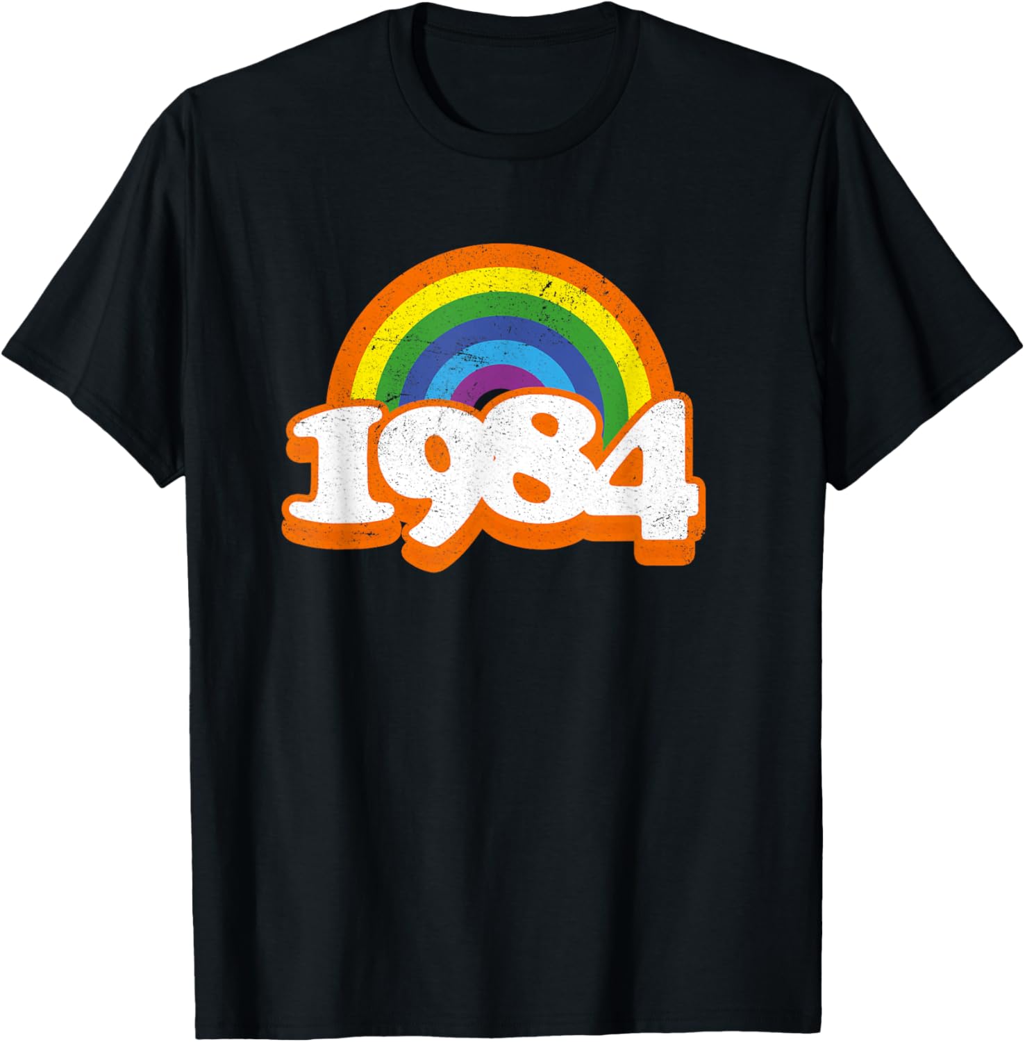 Vintage Rainbow College High School Class of 84 1984 Reunion T-Shirt ...
