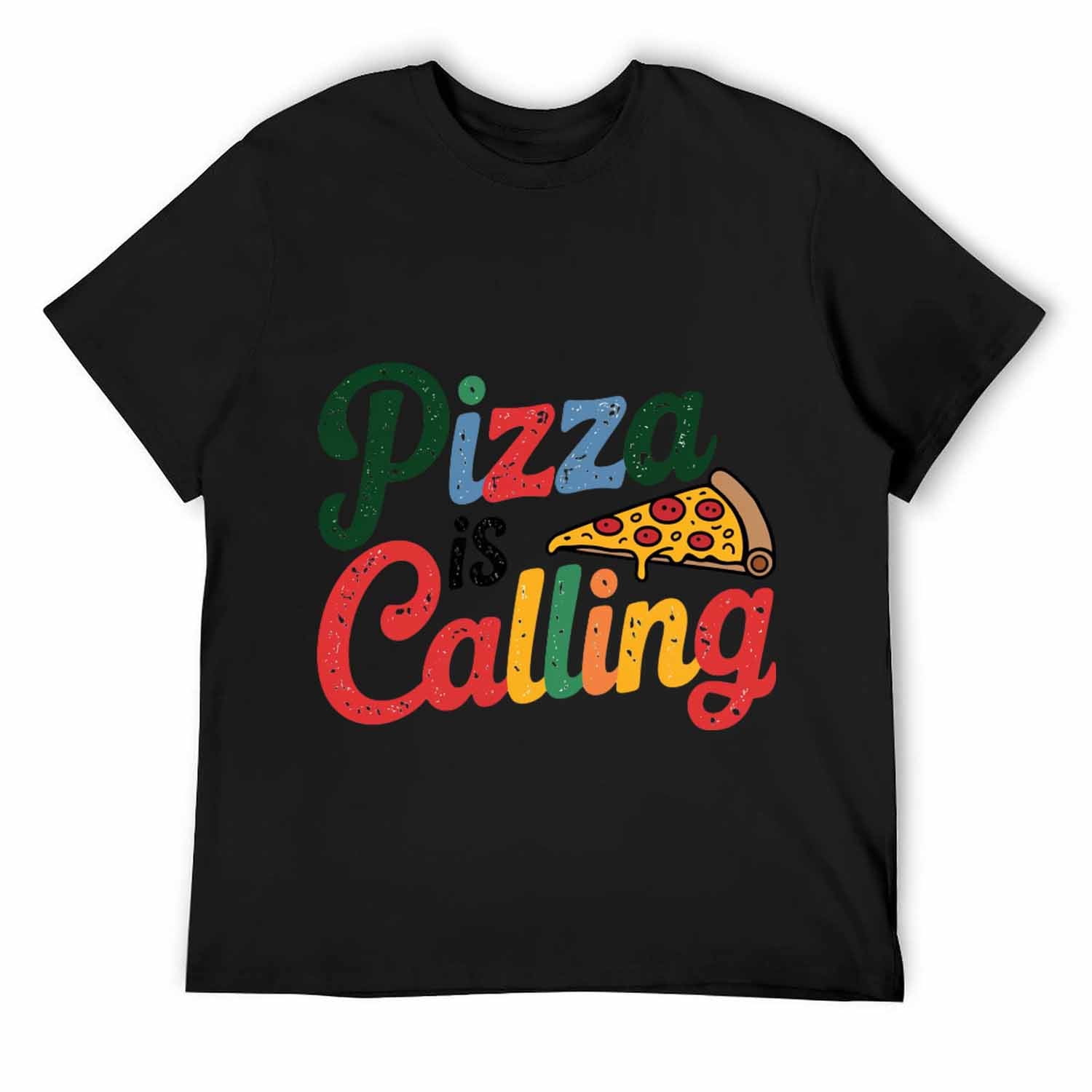Vintage Rainbow Flag Pizza is calling Pride Gay Lgbtq T-Shirt-M ...