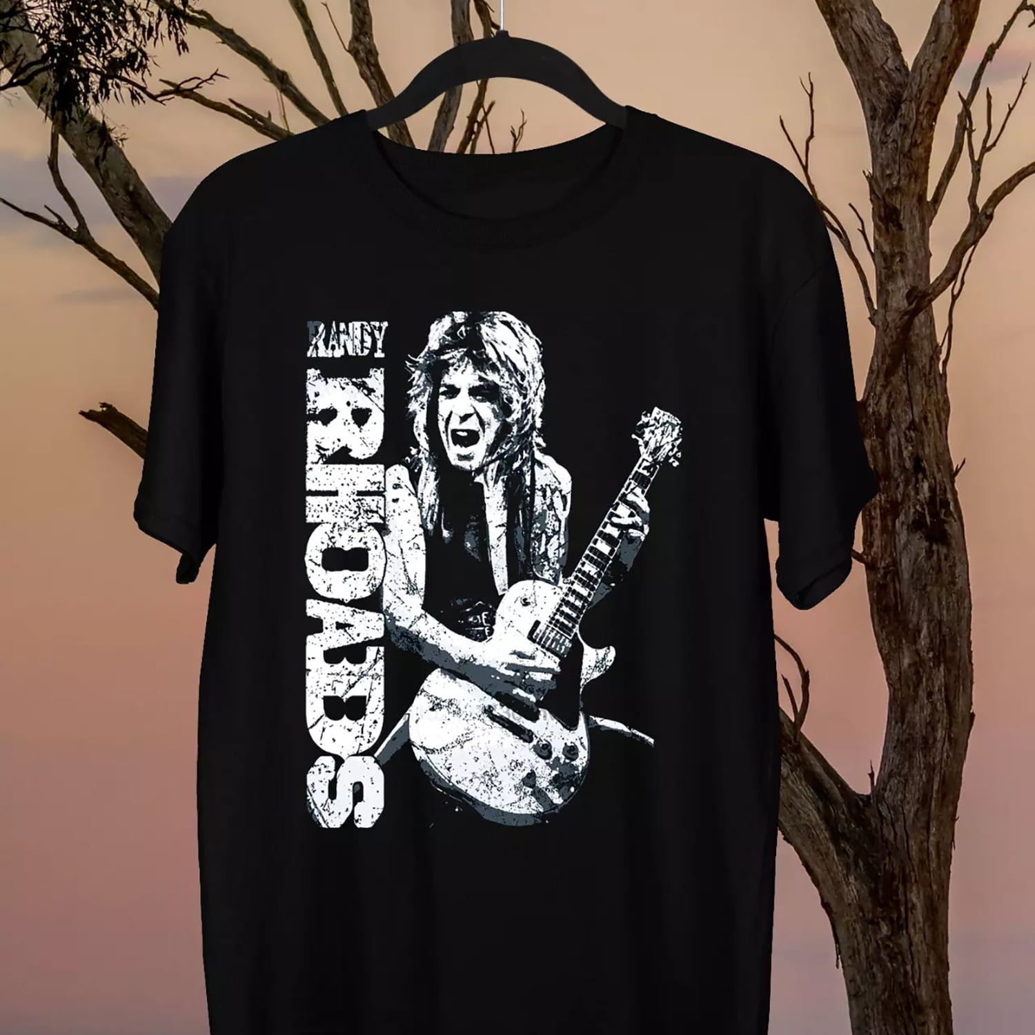 Vintage Randy Rhoads Tribute Artwork Memories Black Unisex - Walmart.com