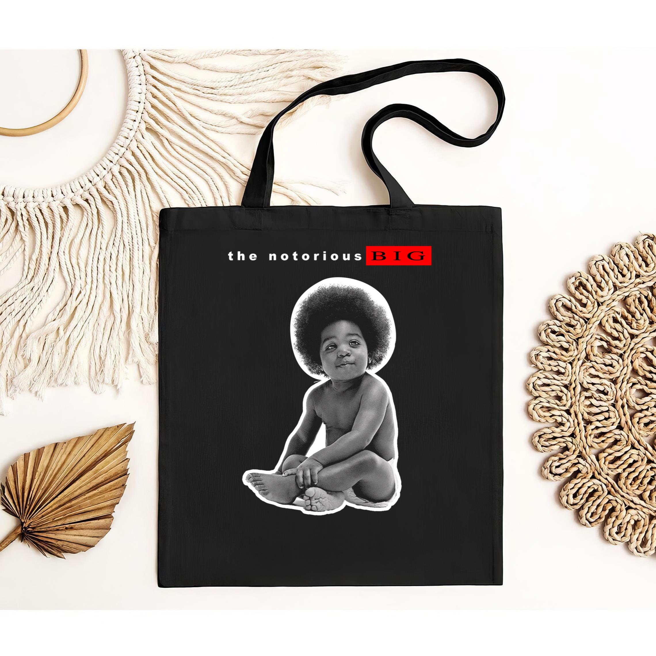 Vintage Rap Legend Graphic , 90s Hip-Hop Style Baby Portrait Bag ...