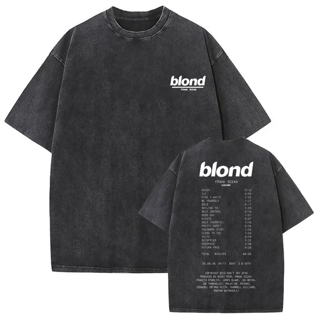 Vintage Rapper 2Side Washed T-Shirt Music Album Graphic T Shirt Hip Hop ...