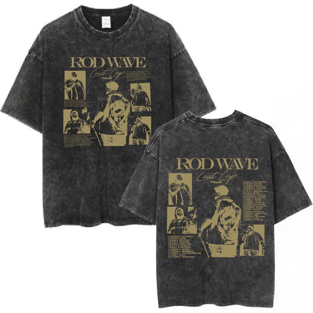 Vintage Rapper Concert Tour Album 2Side Wash T Shirts Streetwear Hip ...
