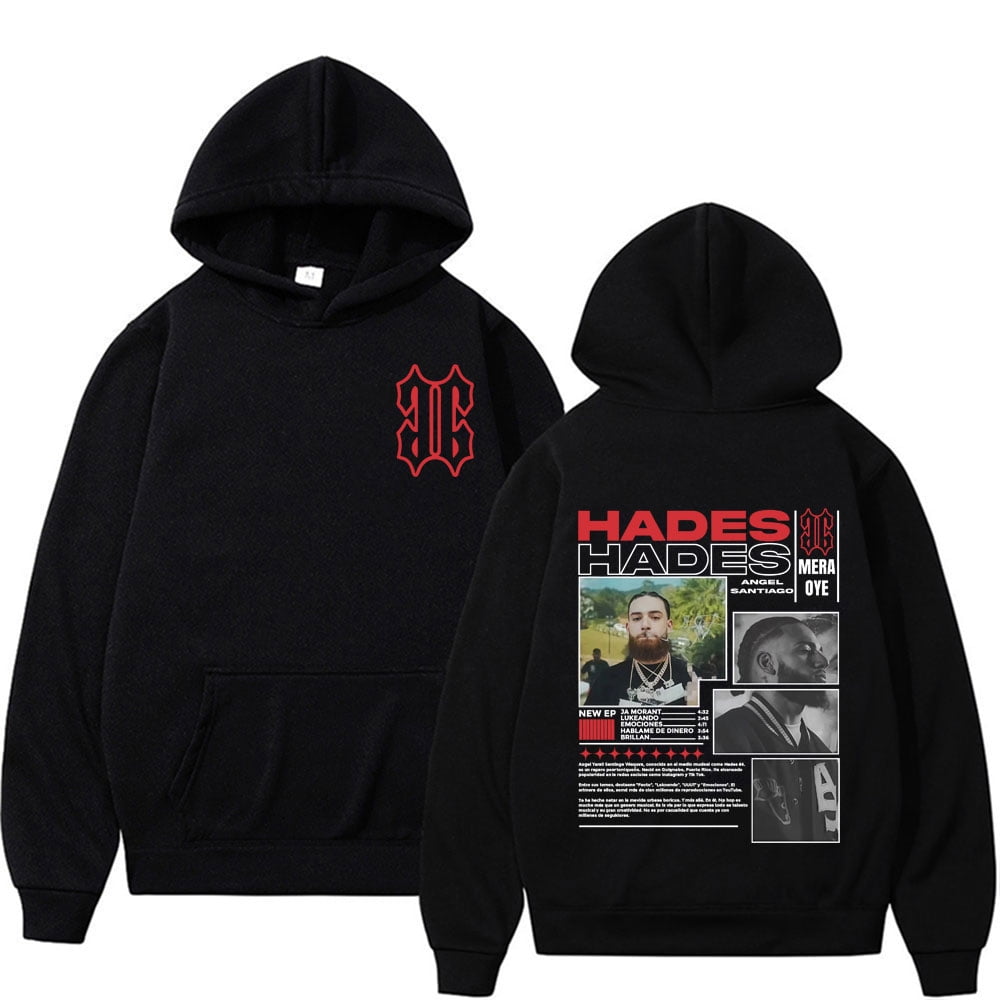 Vintage Rapper Hades Angel Santiago Tour 2025 Long Sleeve Hoodie for ...