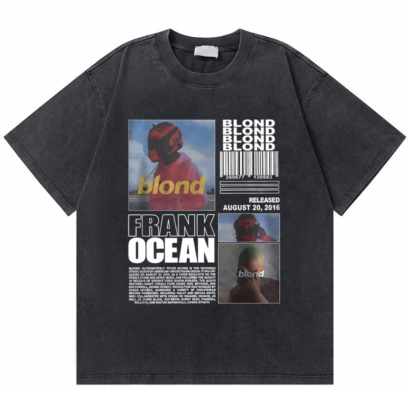 Vintage Rapper Washed T Shirt Music Hip Hop T-Shirt Album Fashion Retro ...