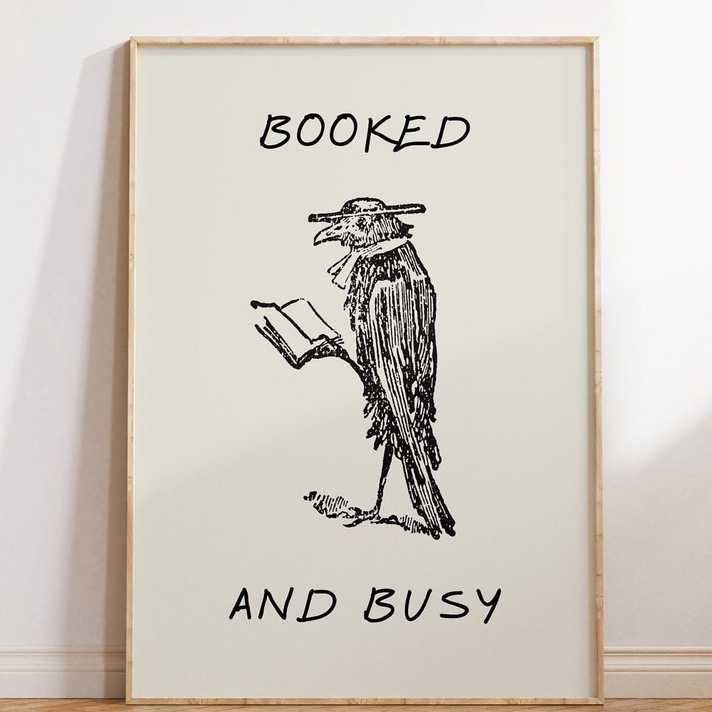 Vintage Reading Art Library Wall Decor Reading Wall Art Vintage Book ...