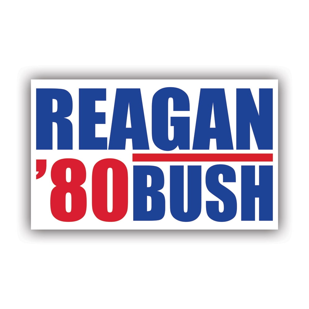 Vintage Reagan Bush 80s Sticker Decal - Self Adhesive Vinyl ...